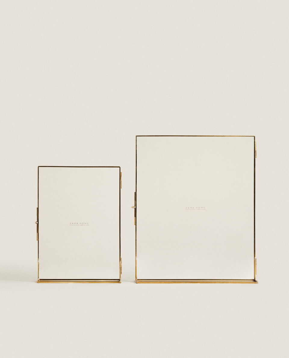 GOLDEN PHOTO FRAME - FRAMES AND CANVASES - LIVING ROOM | Zara Home ...