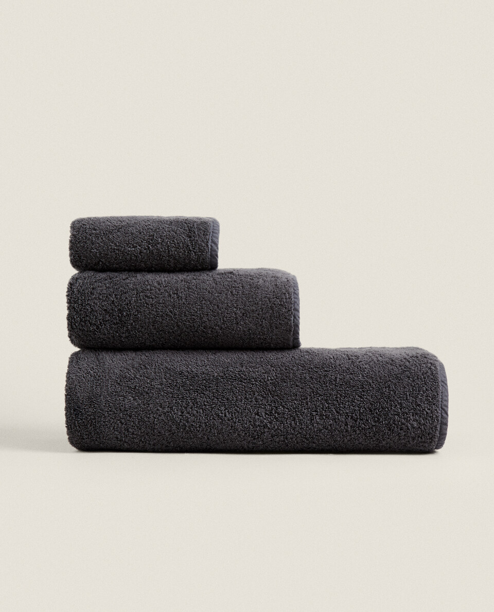 WASHED COTTON TOWEL | Zara Home United States of America