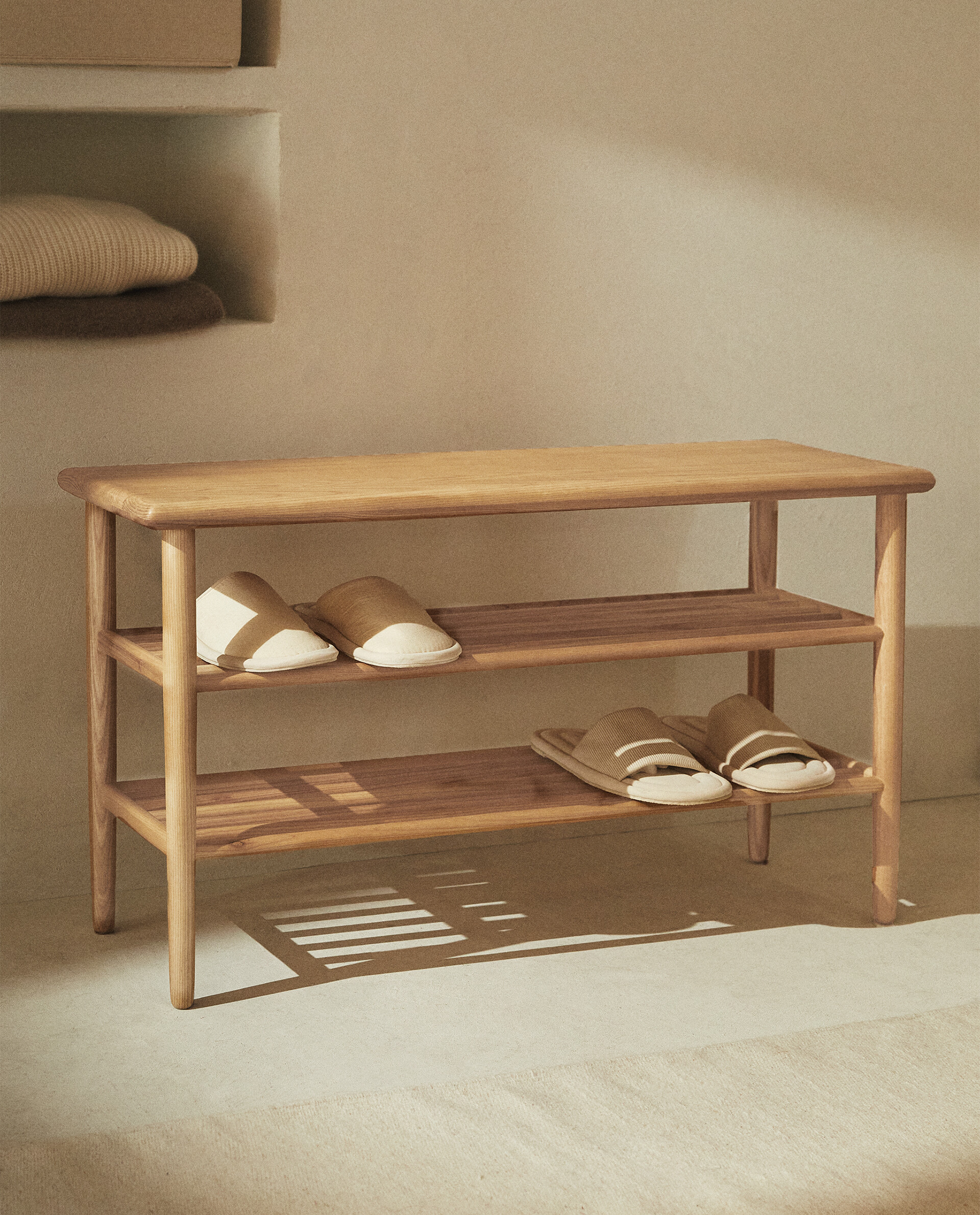 ASH WOOD SHOE RACK | Zara Home United States of America