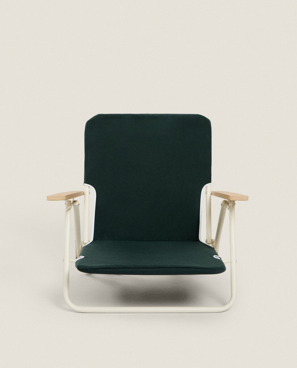 FOLDING BEACH CHAIR WITH WOODEN ARM RESTS | Zara Home United States of ...