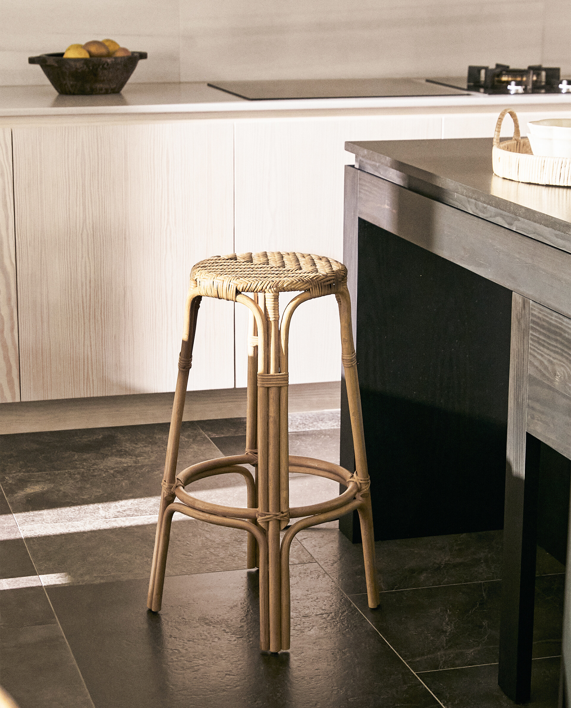 RATTAN STOOL | Zara Home UAE - ABU DHABI/AL AIN/RAS AL-KHAIMAH‎