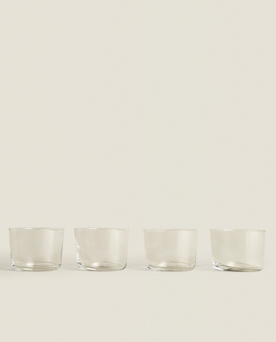Glass Tumbler Pack Of 4 Zara Home United Kingdom