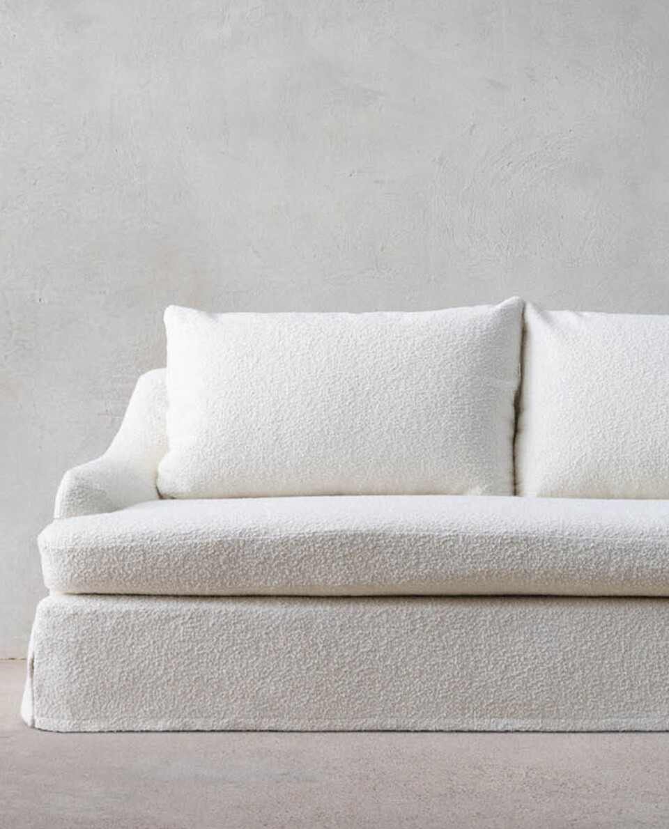 כיסוי מבד בוקלה SOFA 01 | Zara Home ישראל