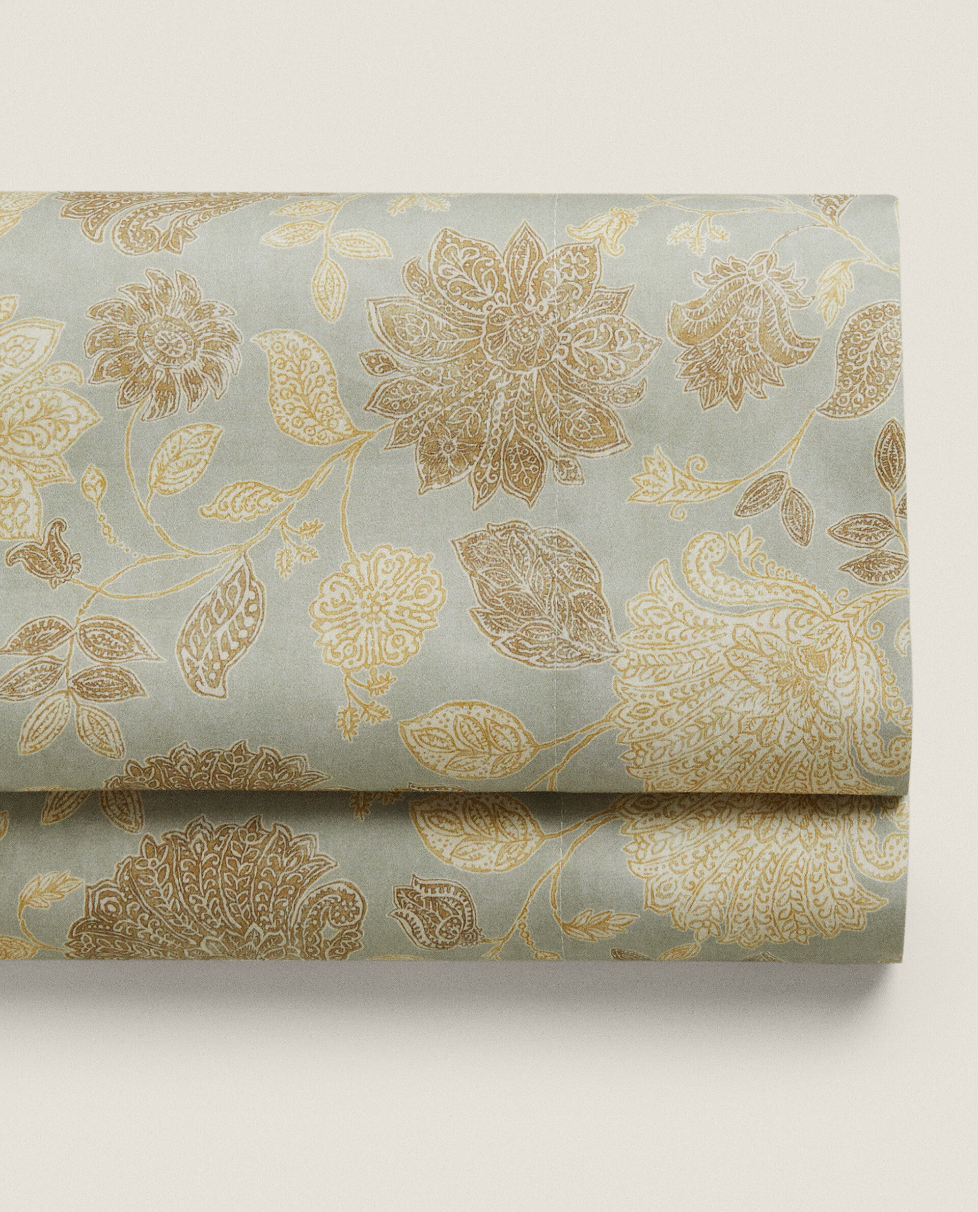 SATIN FLAT SHEET WITH FLORAL PRINT | Zara Home Worldwide