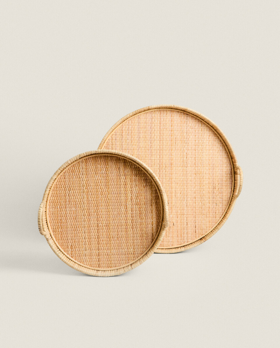 ROUND RATTAN TRAY | Zara Home UAE - ABU DHABI/AL AIN/RAS AL-KHAIMAH‎