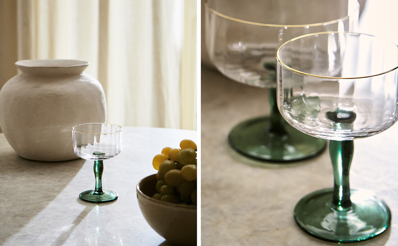 Copas de diferentes materiales y diseños | Zara Home
