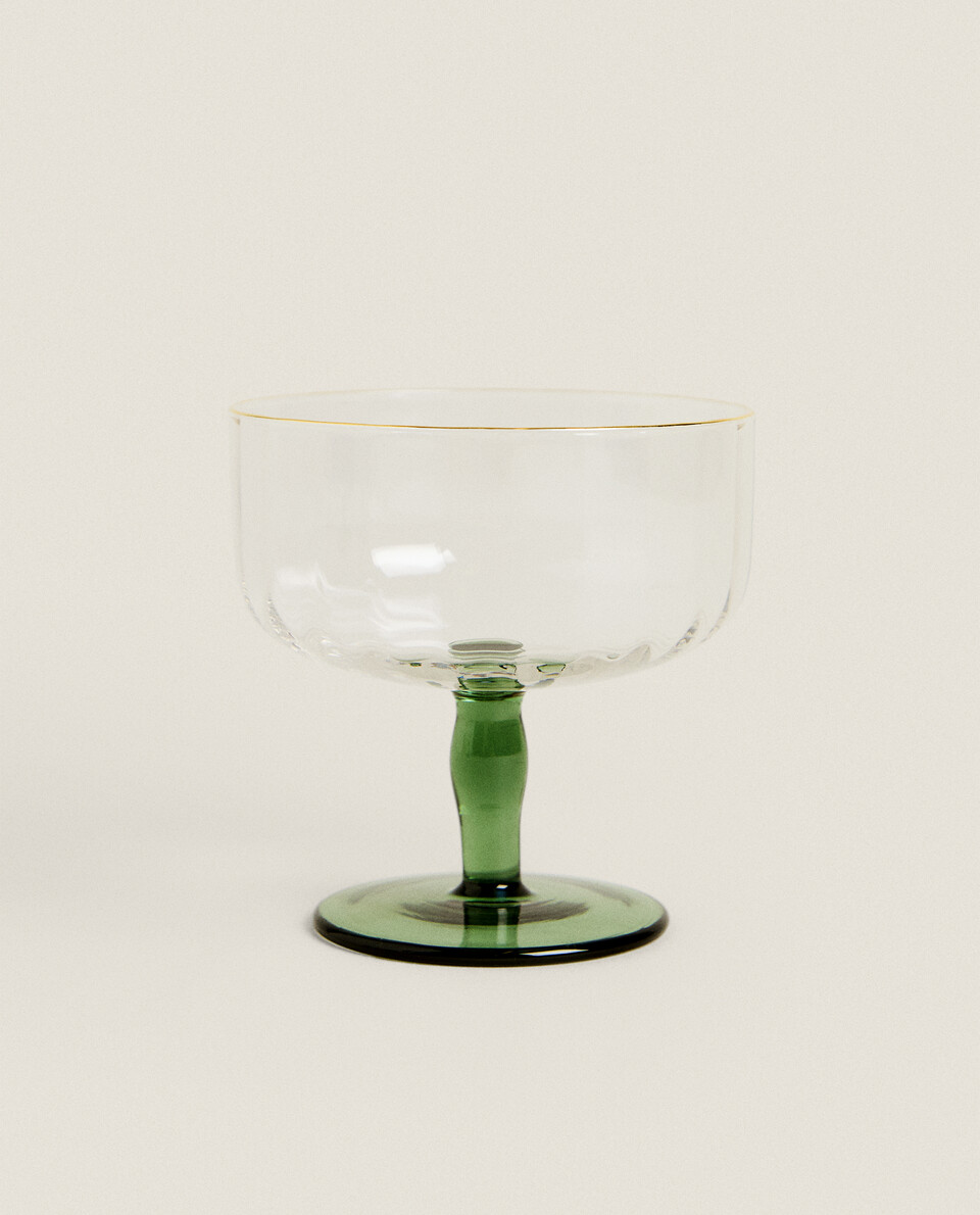 SHORT WINE GLASS WITH RAISED DESIGN | Zara Home UAE - ABU DHABI/AL AIN ...