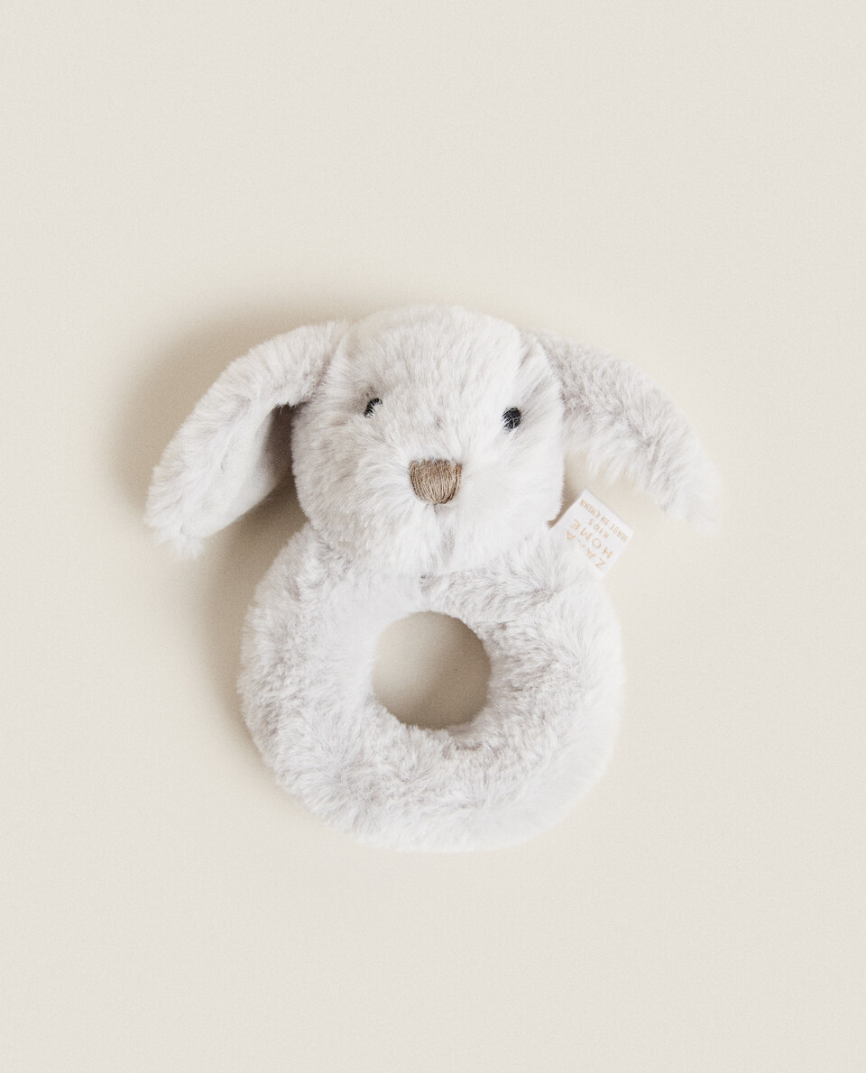 CHILDREN’S RABBIT SOFT TOY RATTLE | Zara Home United Kingdom