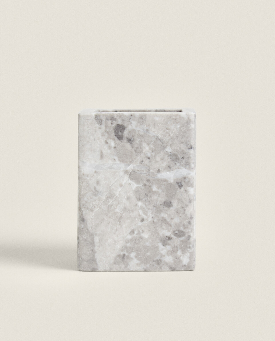 Grey Marble Bathroom Tumbler Zara Home Uae Abu Dhabial Ainras Al