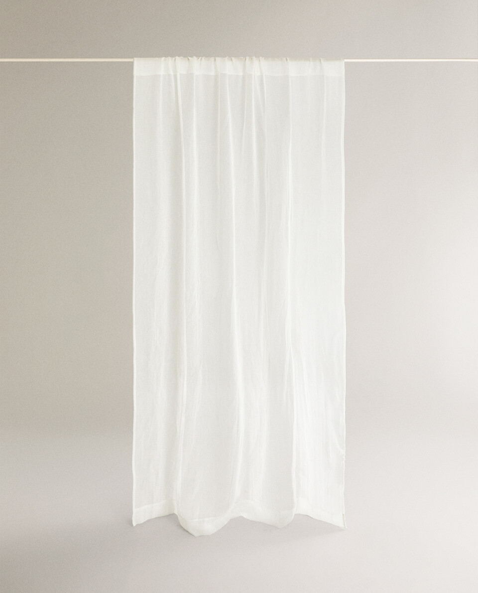 VERY LOW OPACITY SHEER CURTAIN | Zara Home United States of America