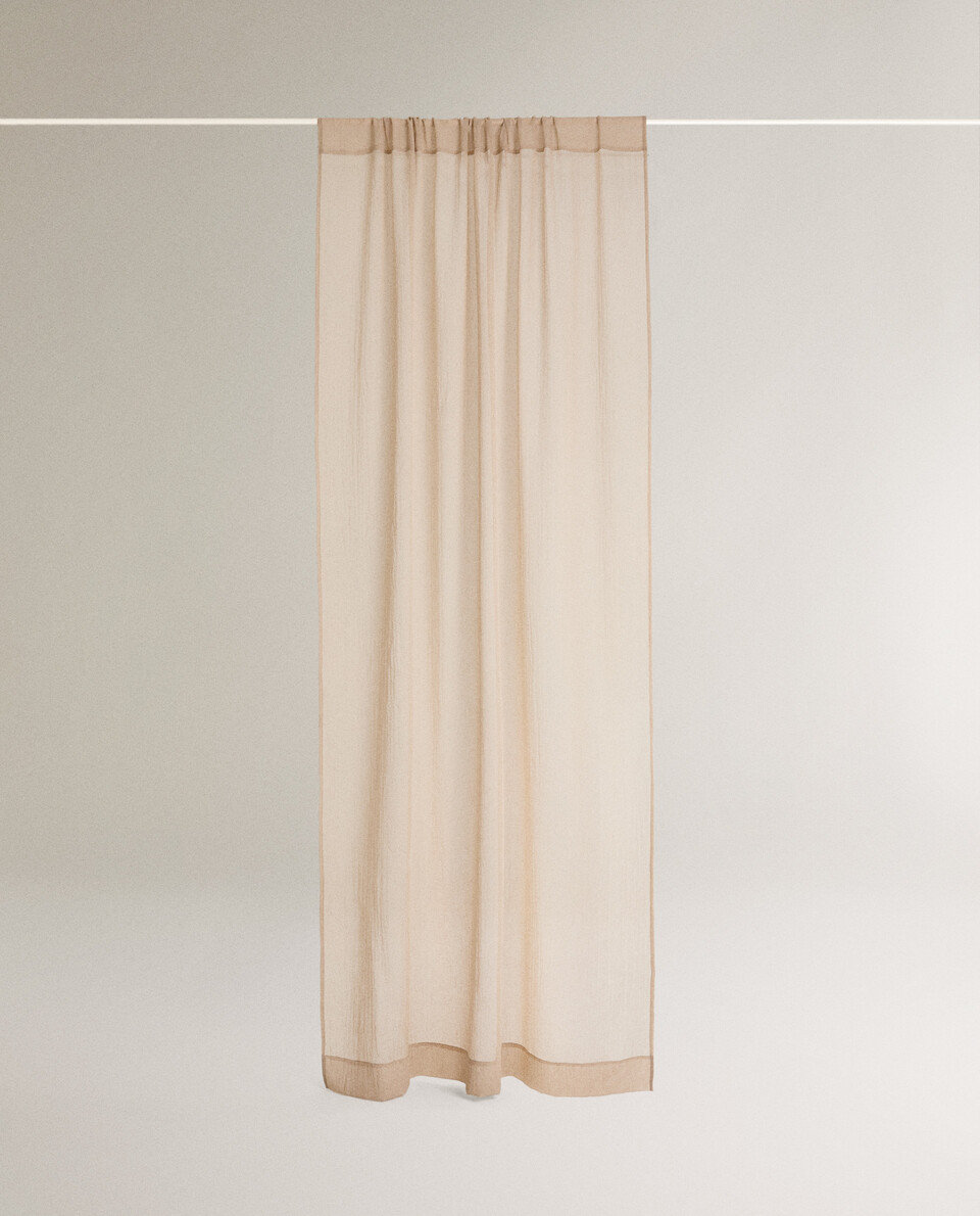 VERY LOW OPACITY SHEER CURTAIN | Zara Home United States of America