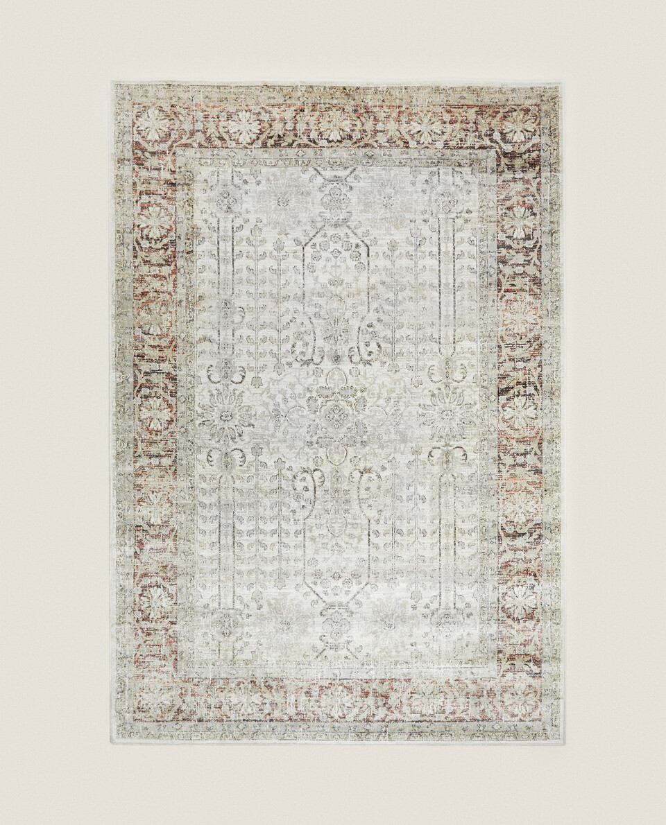 RECTANGULAR VINTAGE-EFFECT RUG | Zara Home UAE - ABU DHABI/AL AIN/RAS ...