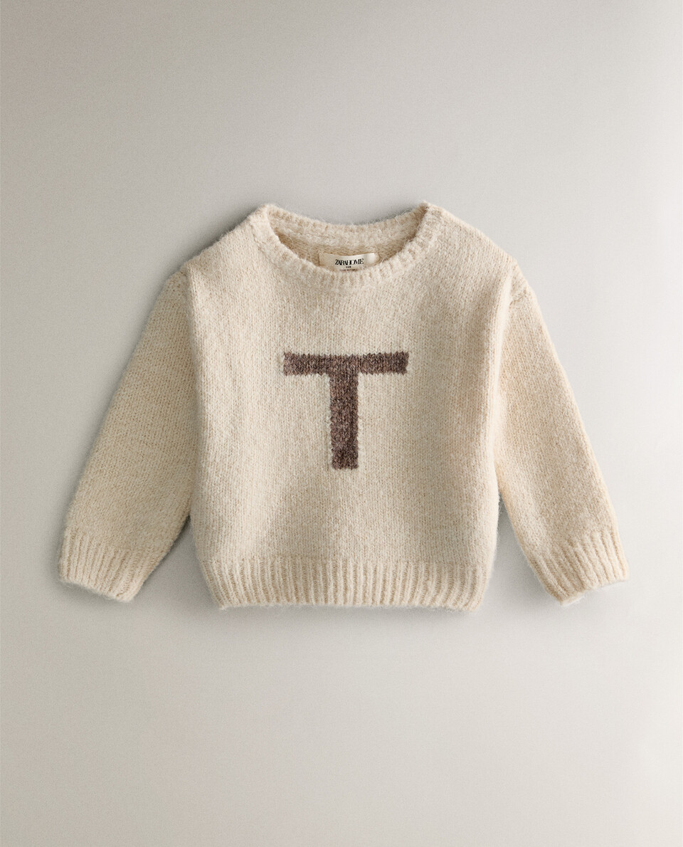 CHILDREN'S LETTER T SWEATER | Zara Home UAE - ABU DHABI/AL AIN/RAS AL ...