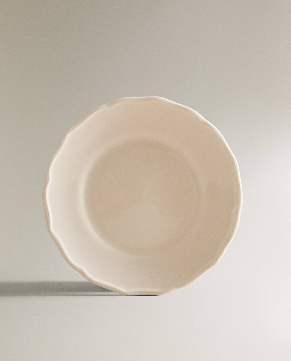 EARTHENWARE SIDE DISH WITH RAISED-DESIGN EDGE | Zara Home United States ...