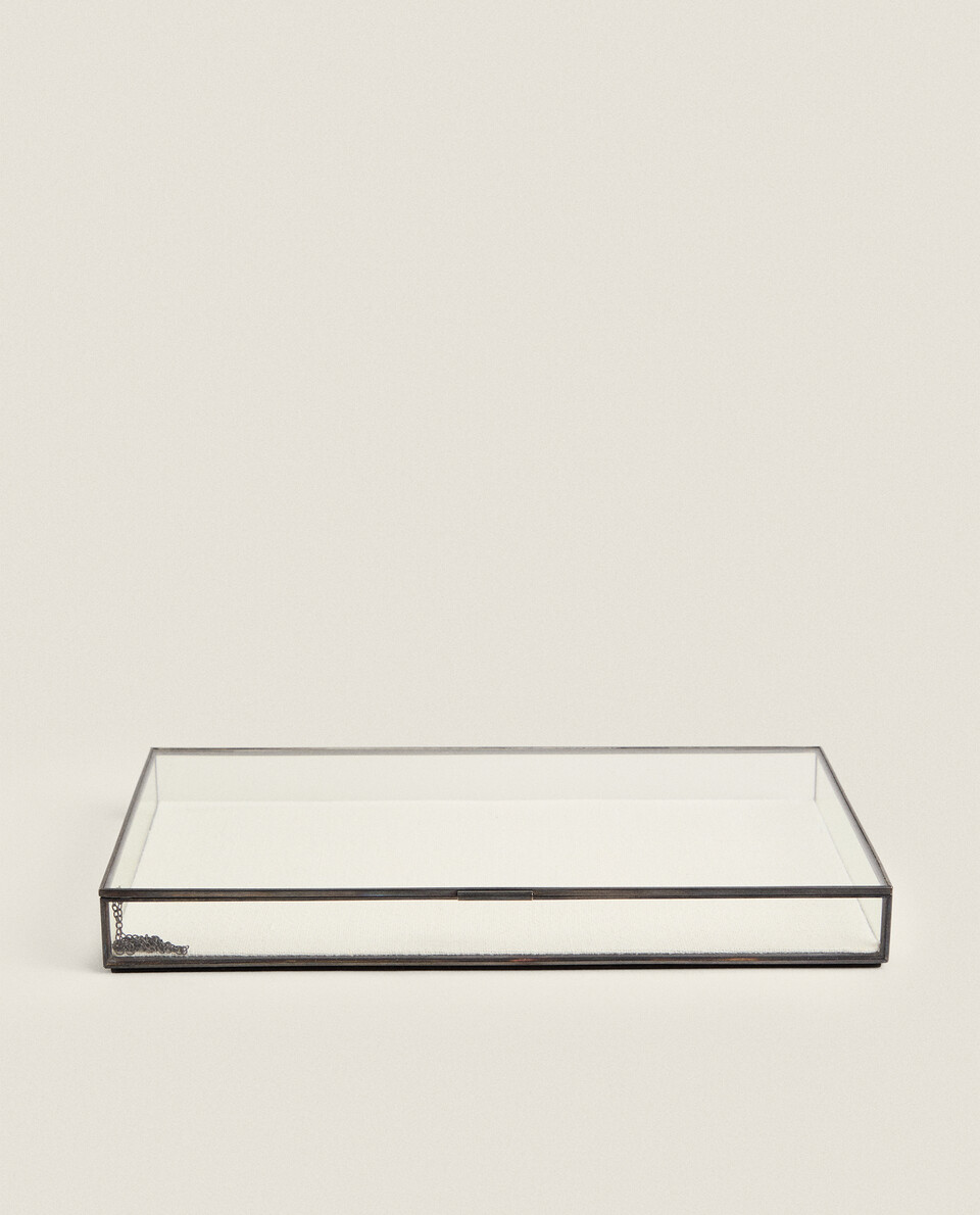 JEWELRY BOX WITH A BLACK METAL BORDER - BOXES AND JEWELRY BOXES ...