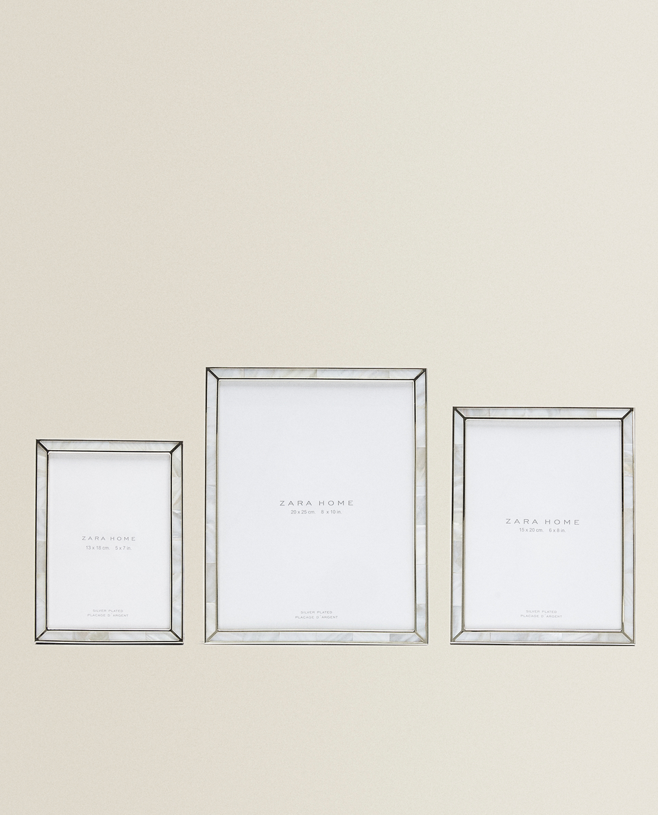 FINE-EDGE MOTHER-OF-PEARL PHOTO FRAME | Zara Home United Kingdom