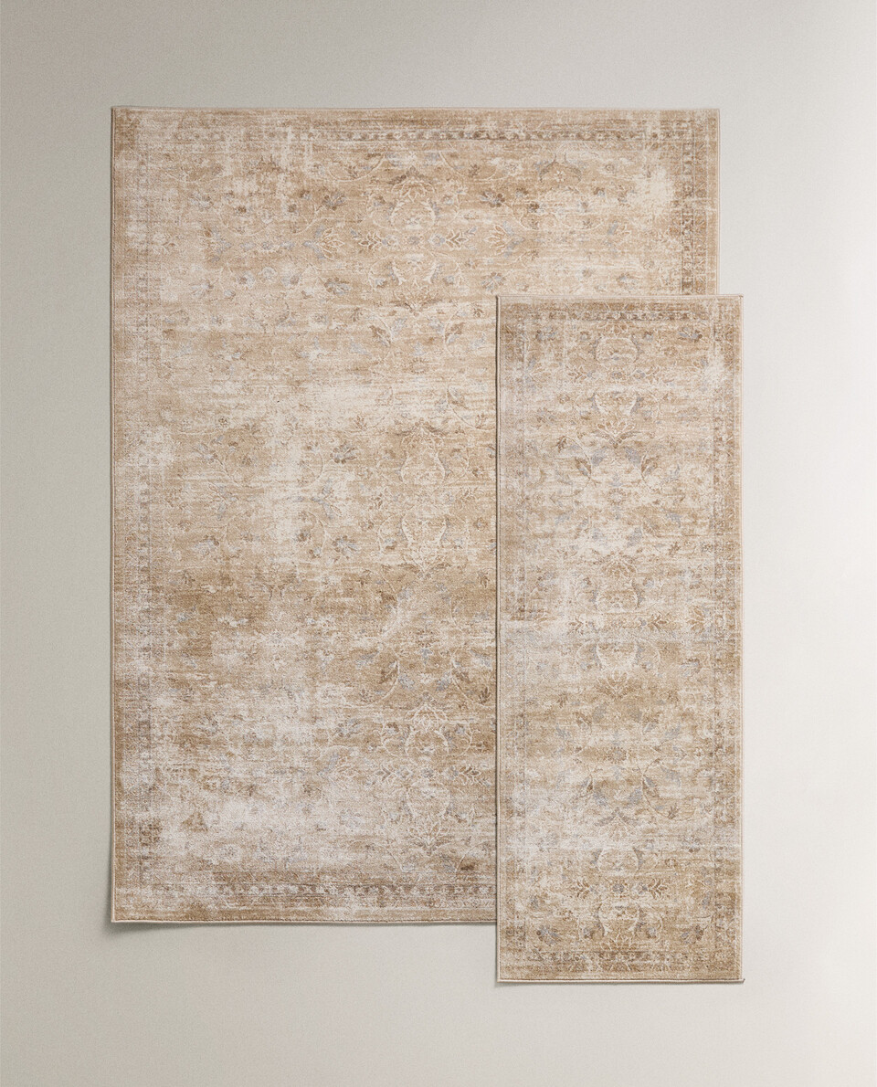 VINTAGE-EFFECT BEDSIDE RUG | Zara Home Kosovo