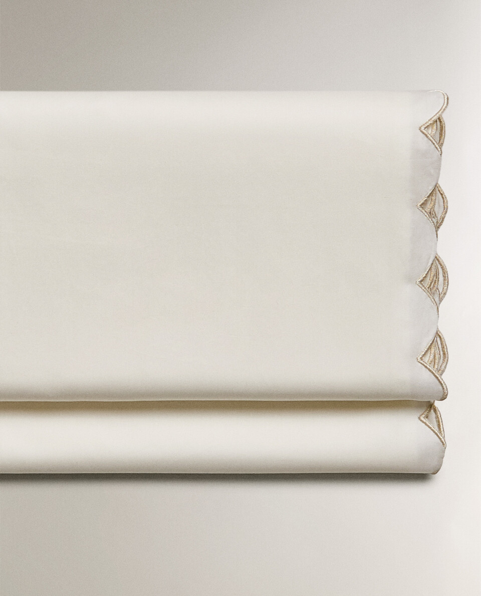 EMBROIDERED FLAT SHEET | Zara Home Worldwide