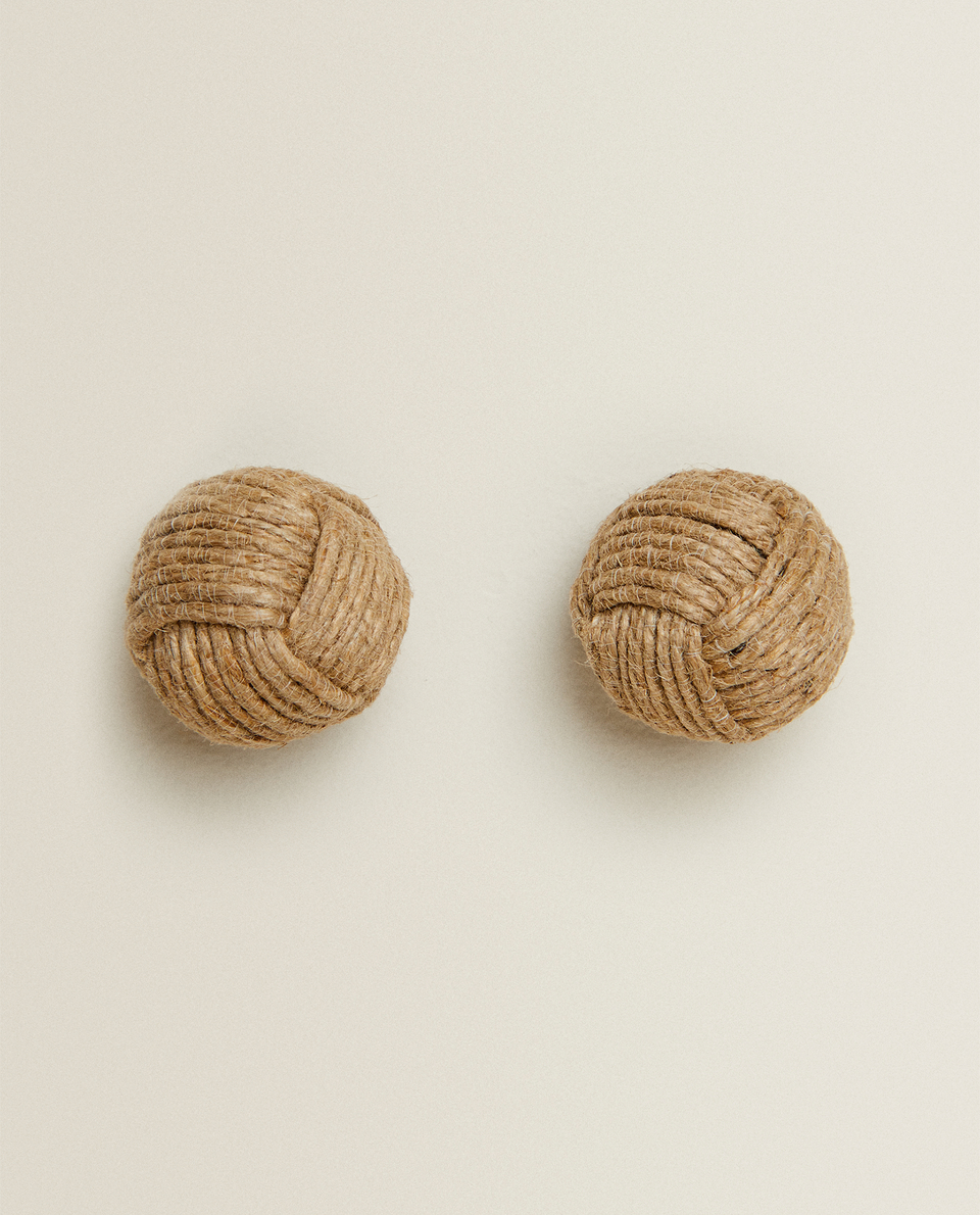 PACK OF KNOTTED DOOR KNOBS (PACK OF 2) | Zara Home Egypt