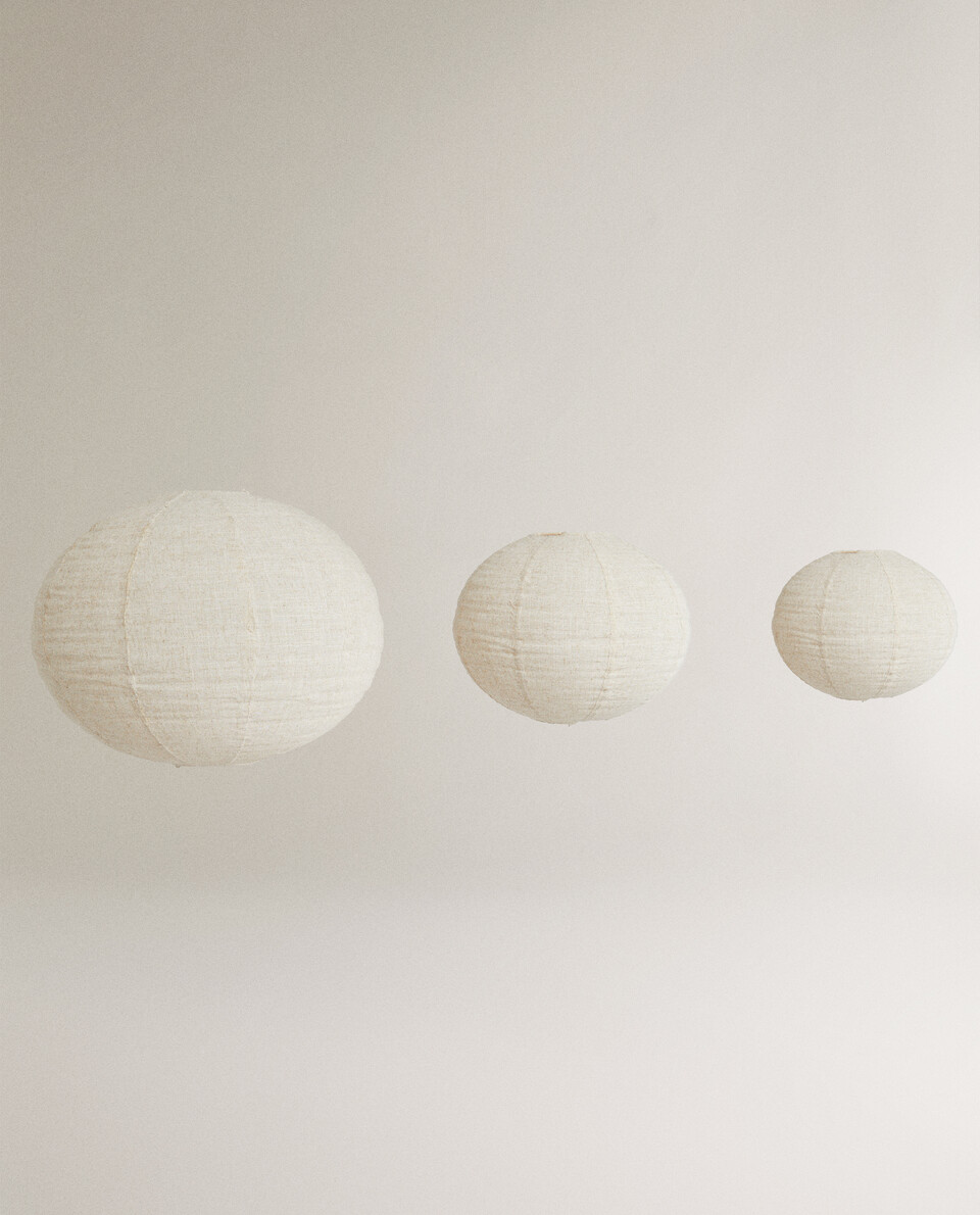 LINEN CEILING LAMP SHADE | Zara Home UAE - DUBAI/SHARJAH/AJMAN/UAQ/FUJAIRAH