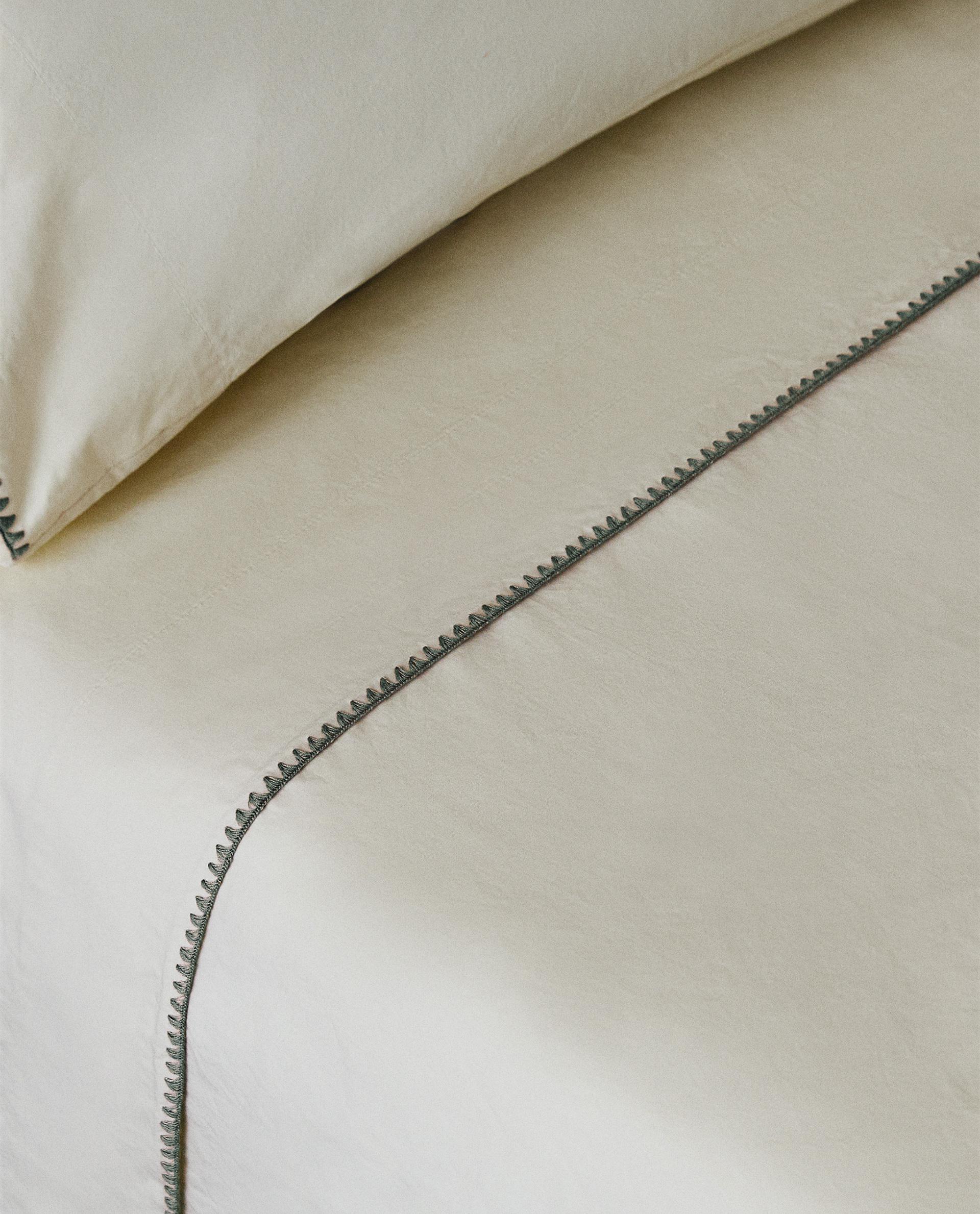 KIDS' SHELL STITCH COTTON FLAT SHEET | Zara Home Jordan