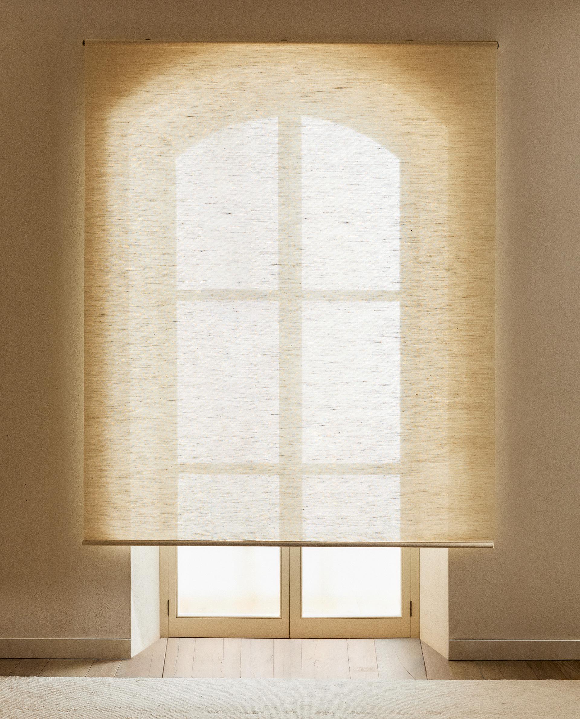 CURTAIN | MEDIUM OPACITY JUTE RETRACTABLE BLIND | Zara Home United ...