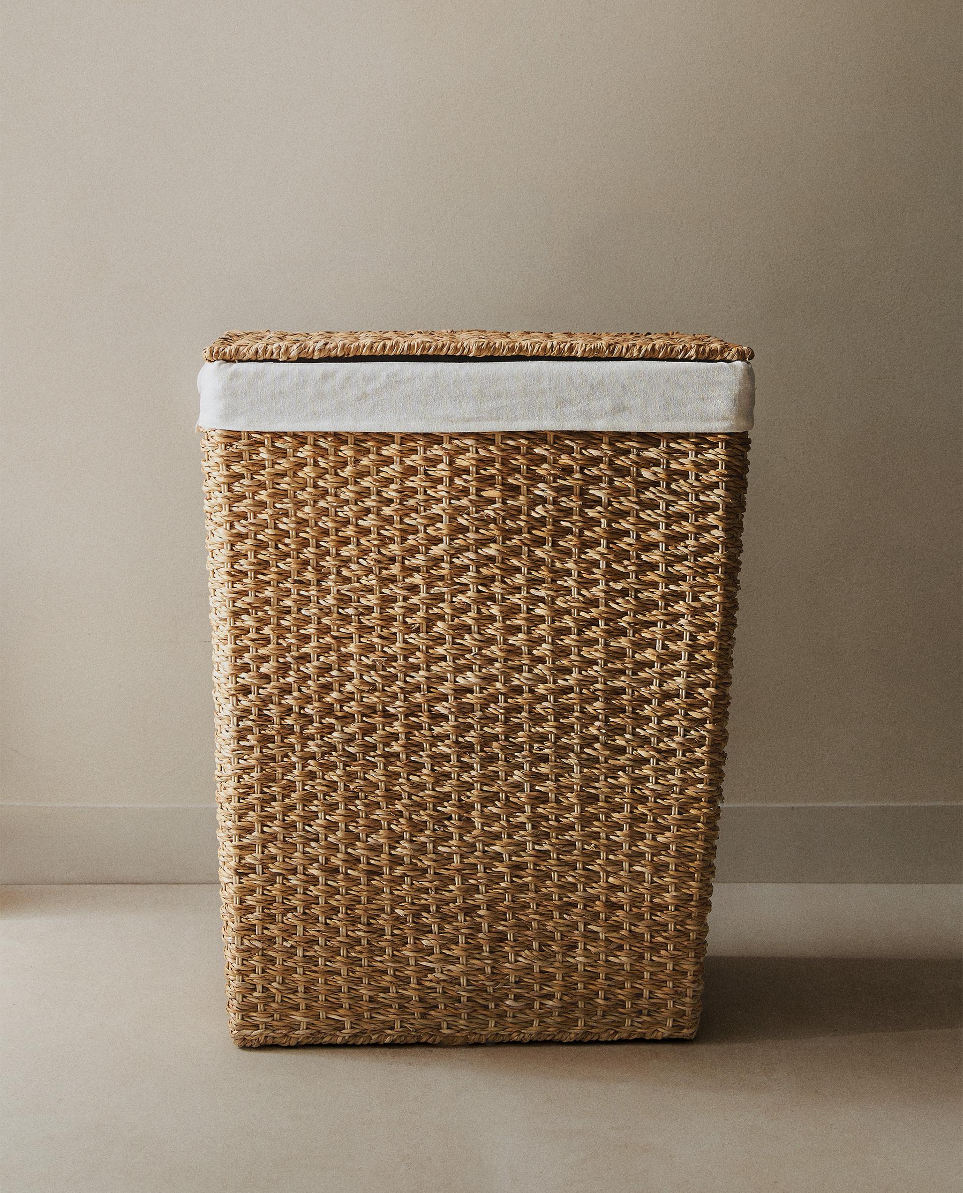 FABRIC-LINED LAUNDRY BASKET | Zara Home Monaco