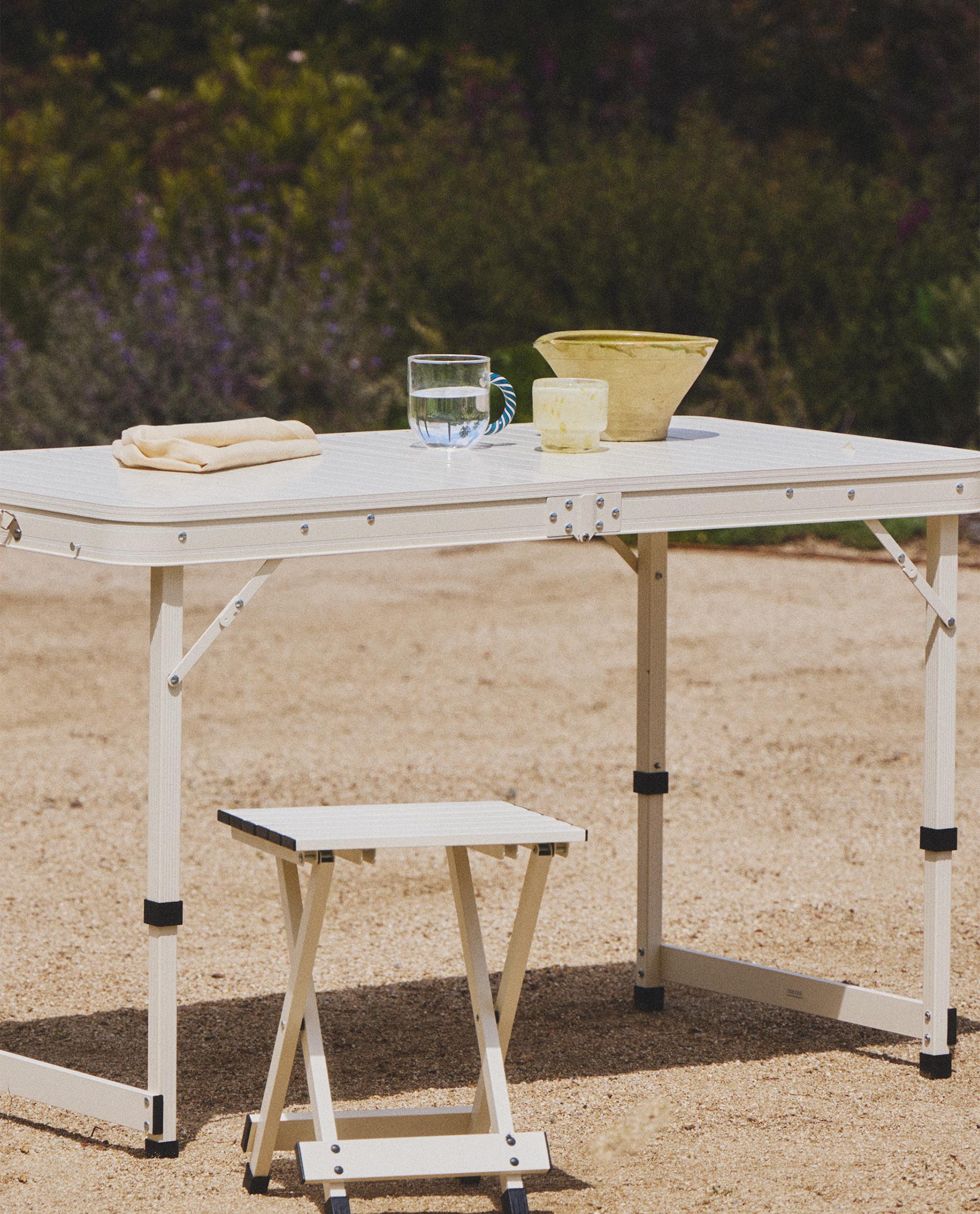 SET OF FOLDING BEACH STOOL TABLE (SET OF 3) | Zara Home United States ...