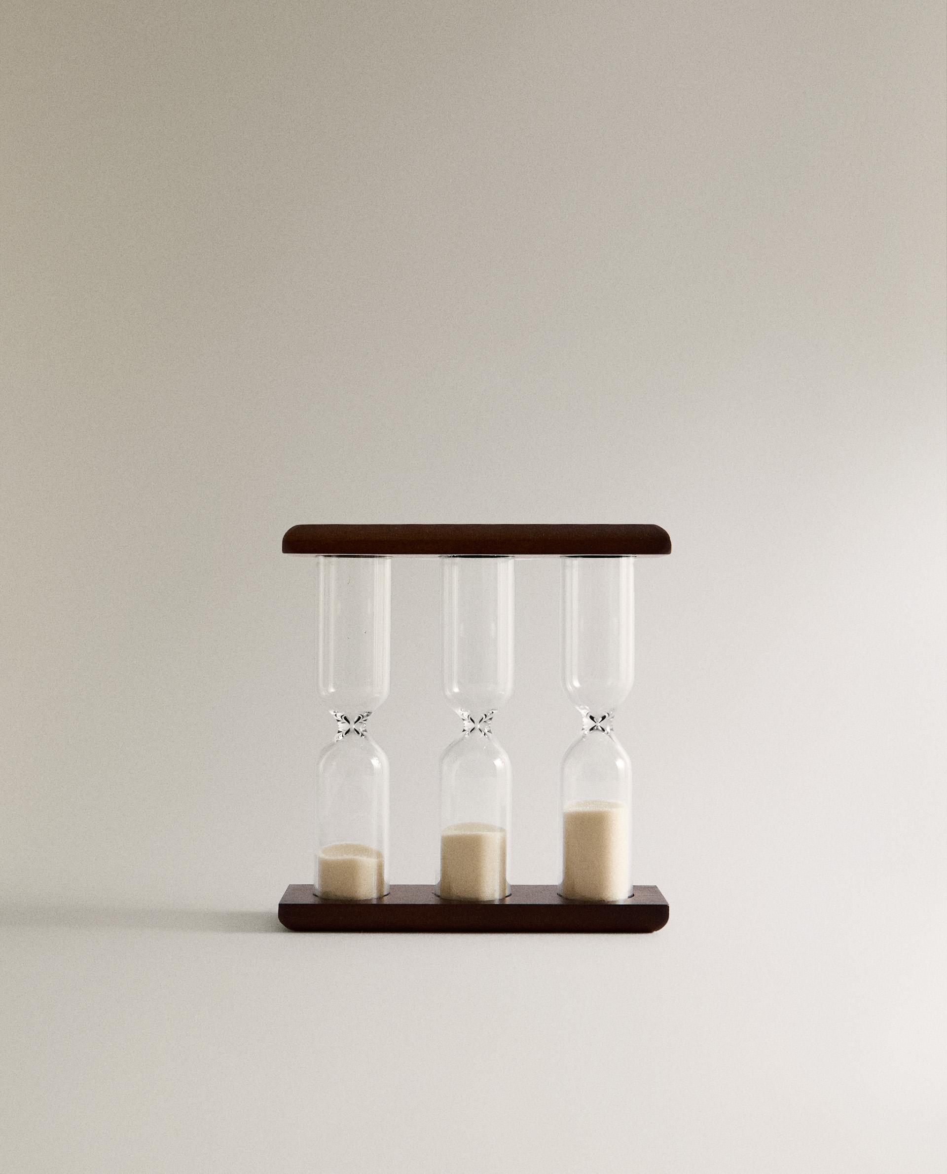 HOURGLASS SET WITH ACACIA WOOD FRAME | Zara Home Hungary