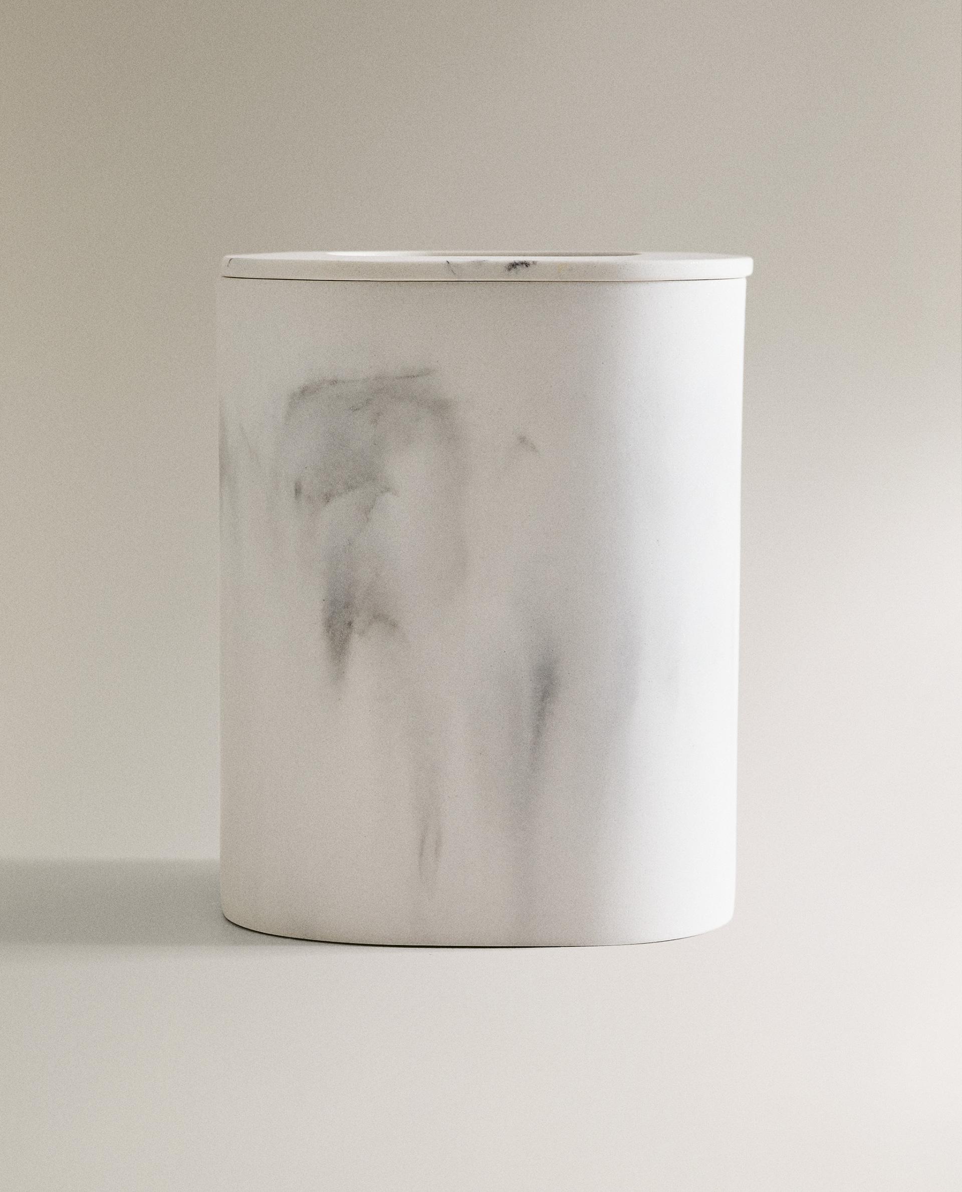 MARMORA IMITĀCIJAS VANNASISTABAS MISKASTE | Zara Home Latvia