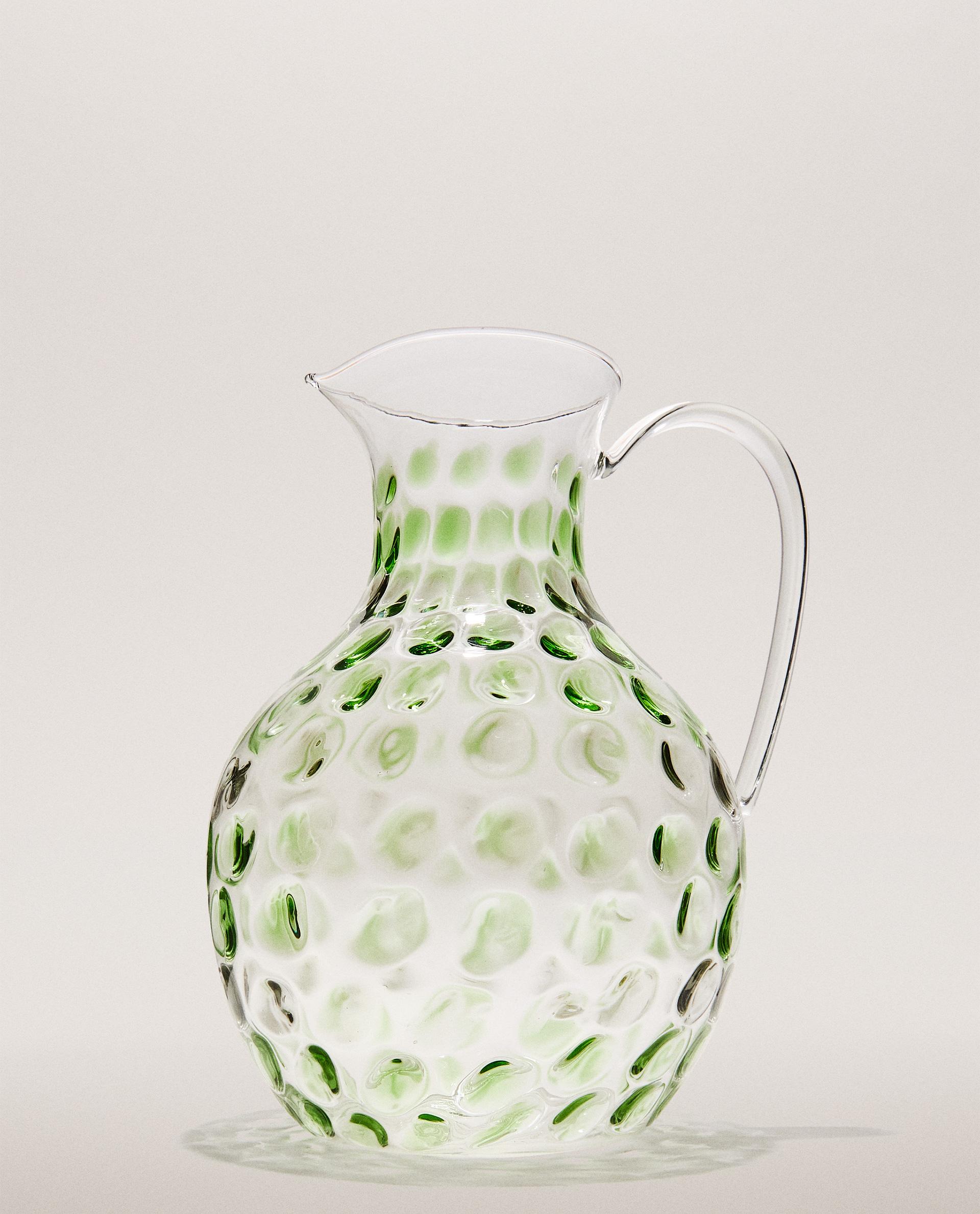 RAISED DESIGN GLASS JUG | Zara Home UAE - DUBAI/SHARJAH/AJMAN/UAQ/FUJAIRAH