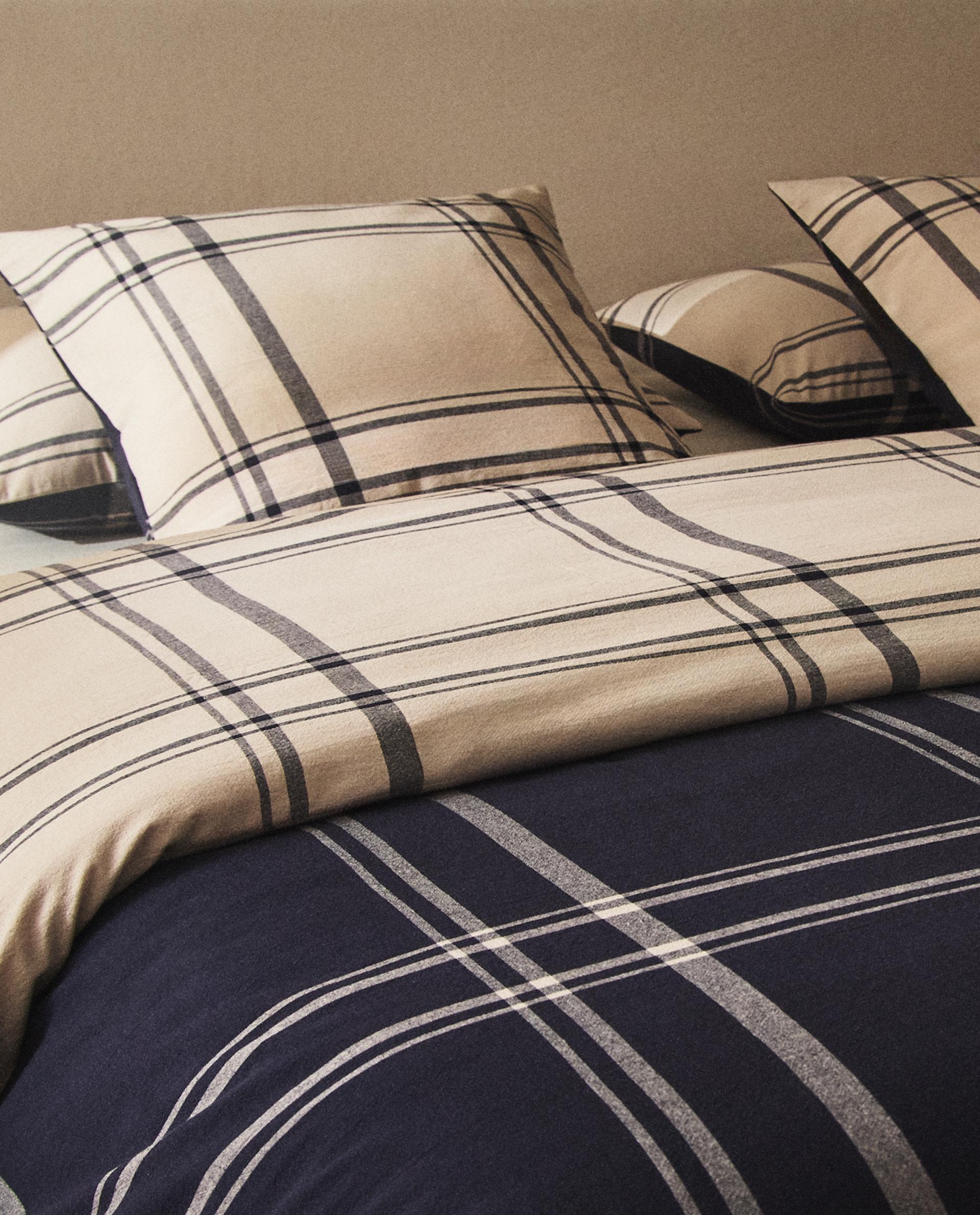 REVERSIBLE CHECK DUVET COVER | Zara Home Worldwide