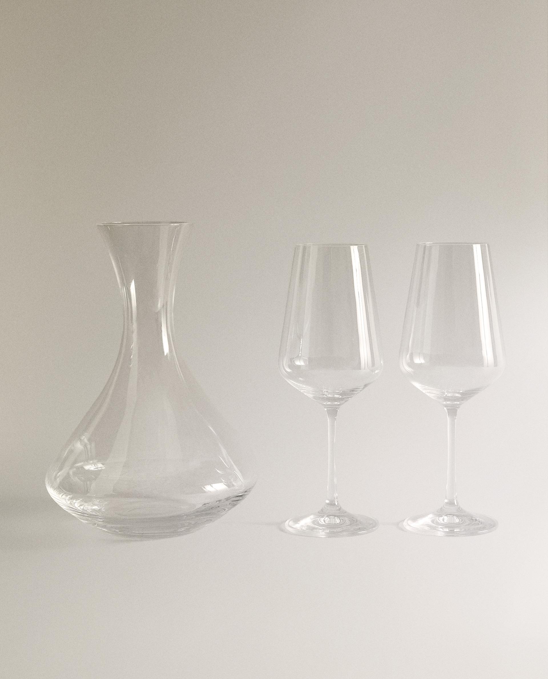 SET OF BOHEMIA CRYSTAL GLASSWARE | Zara Home UAE - ABU DHABI/AL AIN/RAS ...