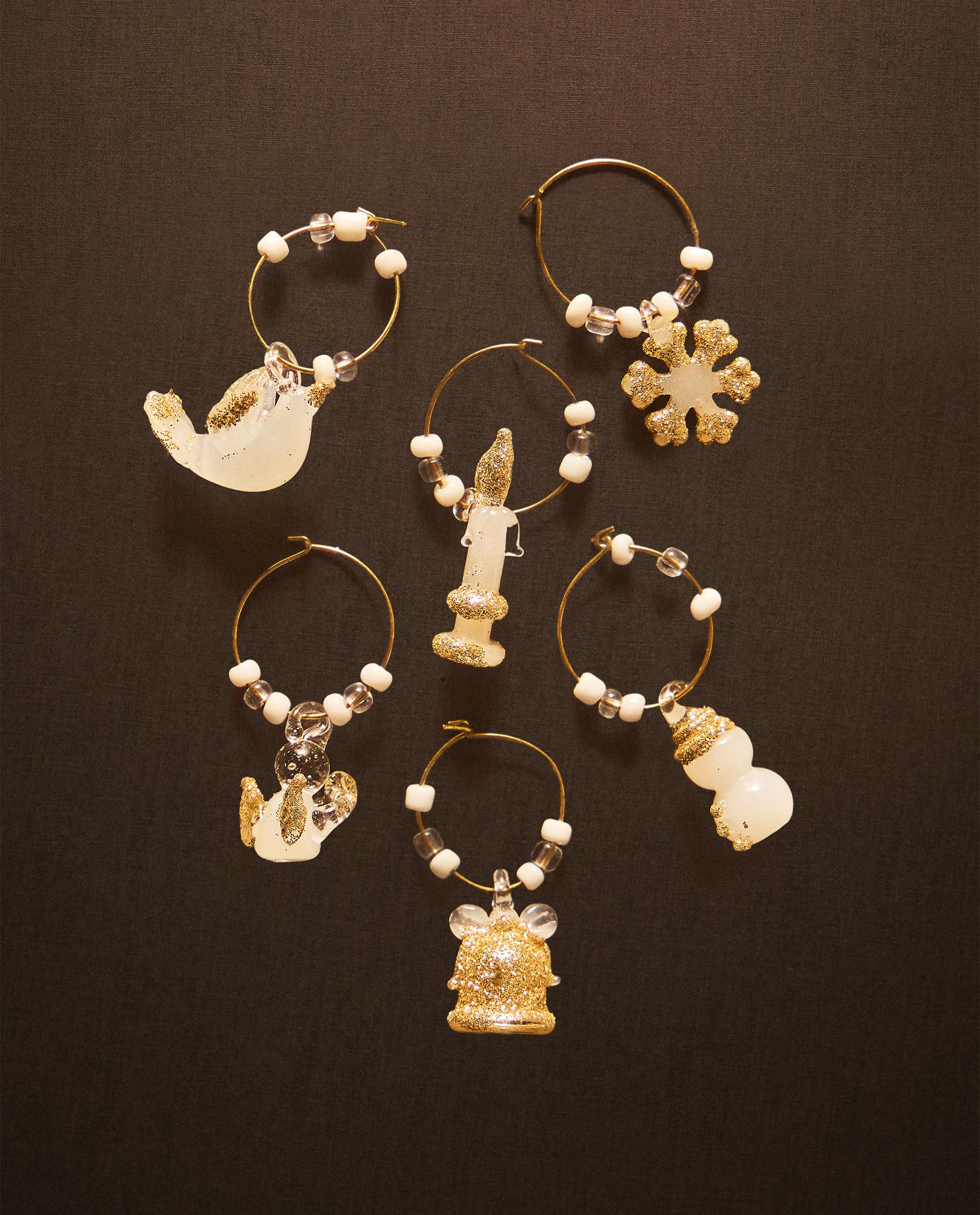 PACK MARCA COPAS VIDRIO BRILLANTE NAVIDAD (PACK DE 6) | Zara Home ...