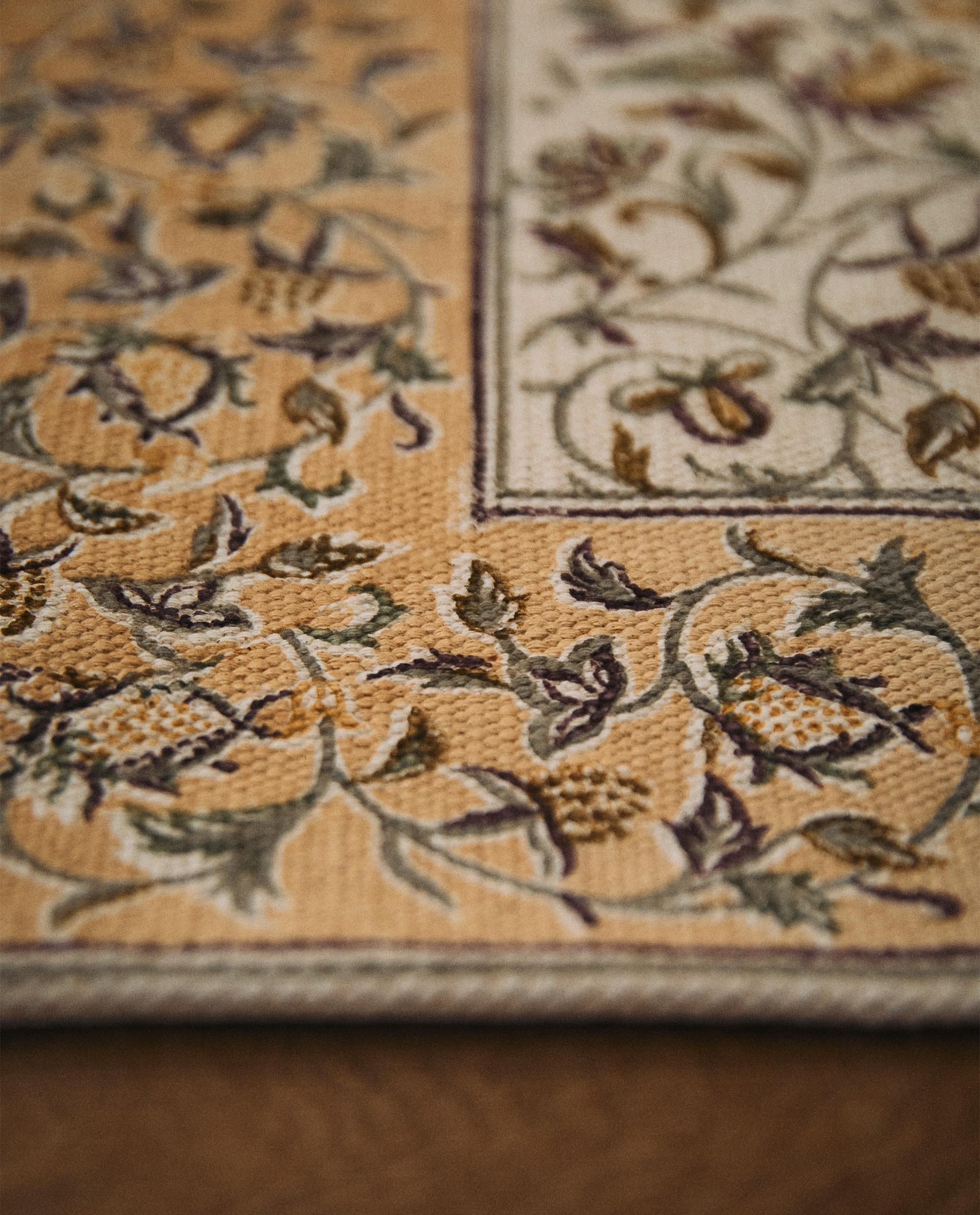 TAPETE PASSADEIRA BLOCK PRINT - Ver tudo - DECORAÇÃO - TAPETES | Zara ...