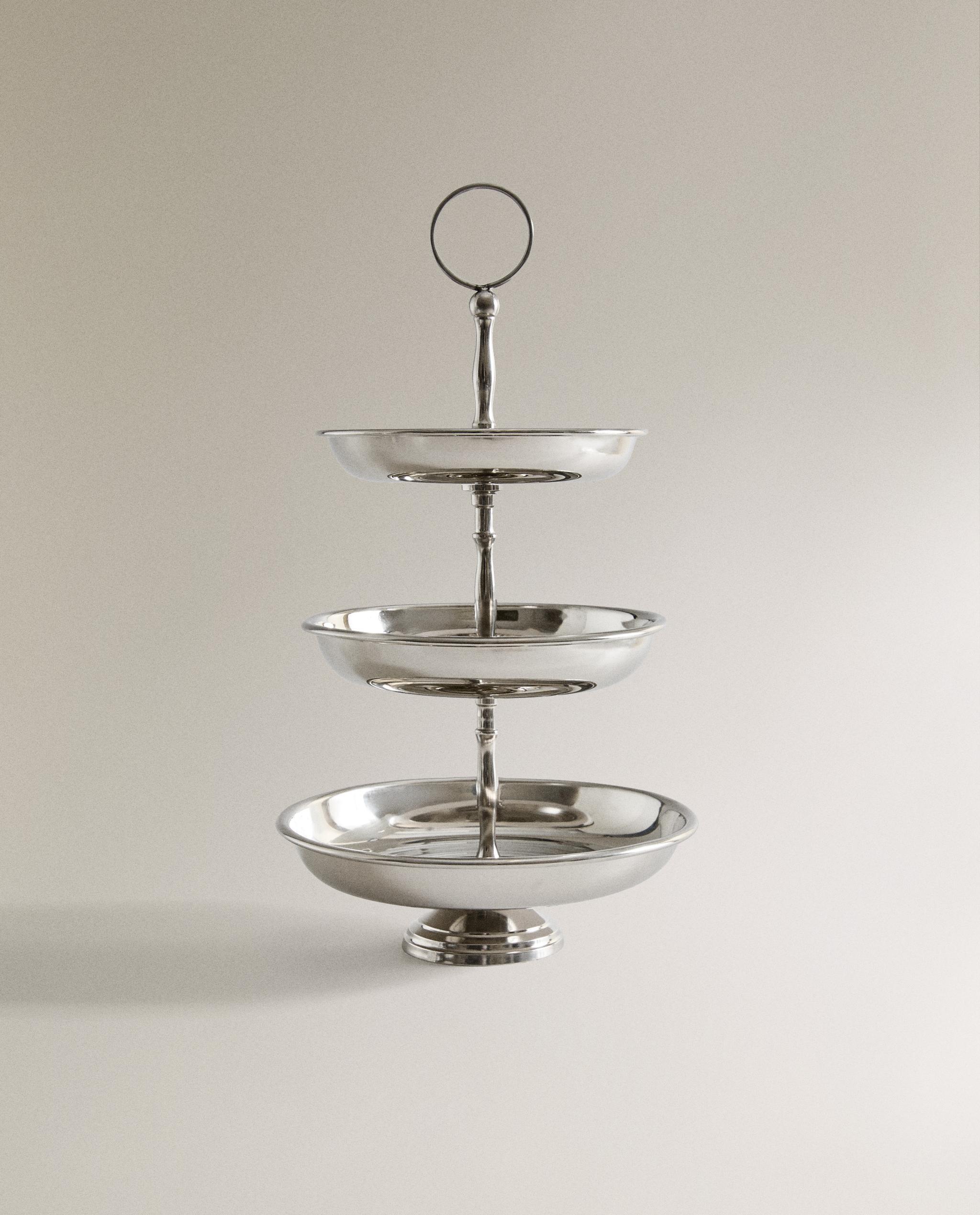 STEEL TIERED SERVING DISH | Zara Home Bahrain
