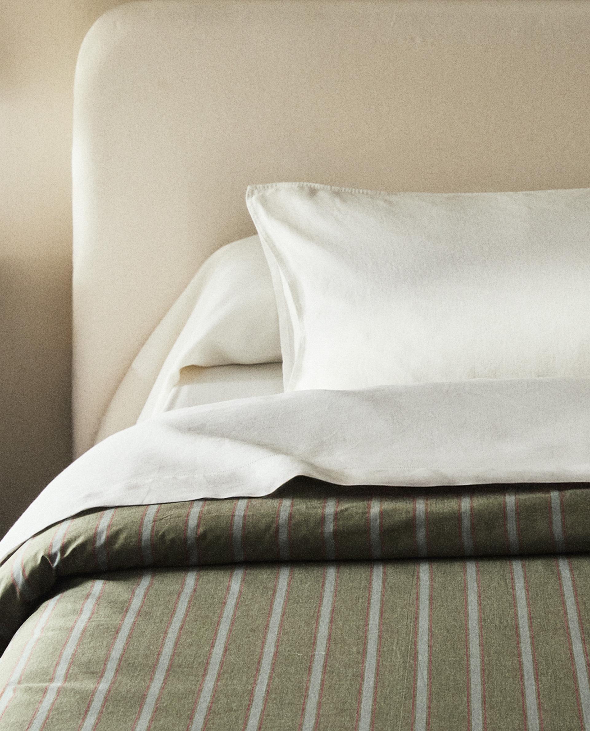 STRIPED COTTON DUVET COVER | Zara Home Canada
