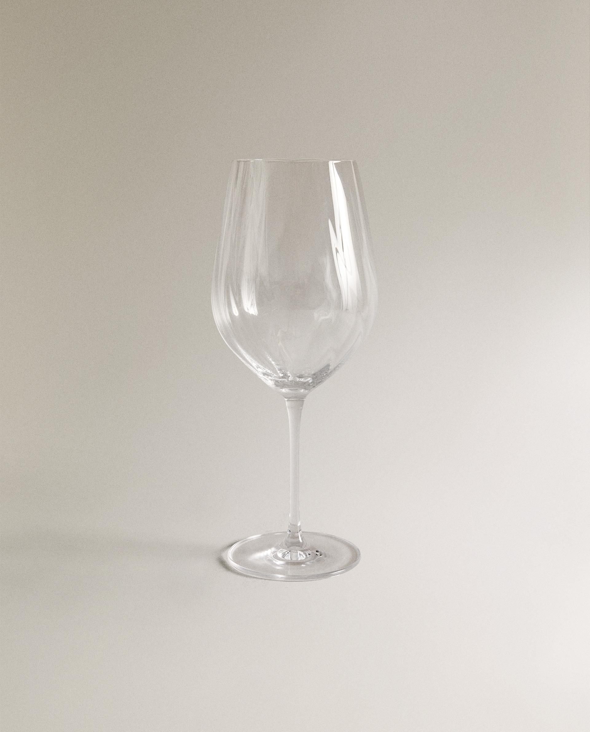 RAISED CRYSTALLINE WINE GLASS | Zara Home United Kingdom