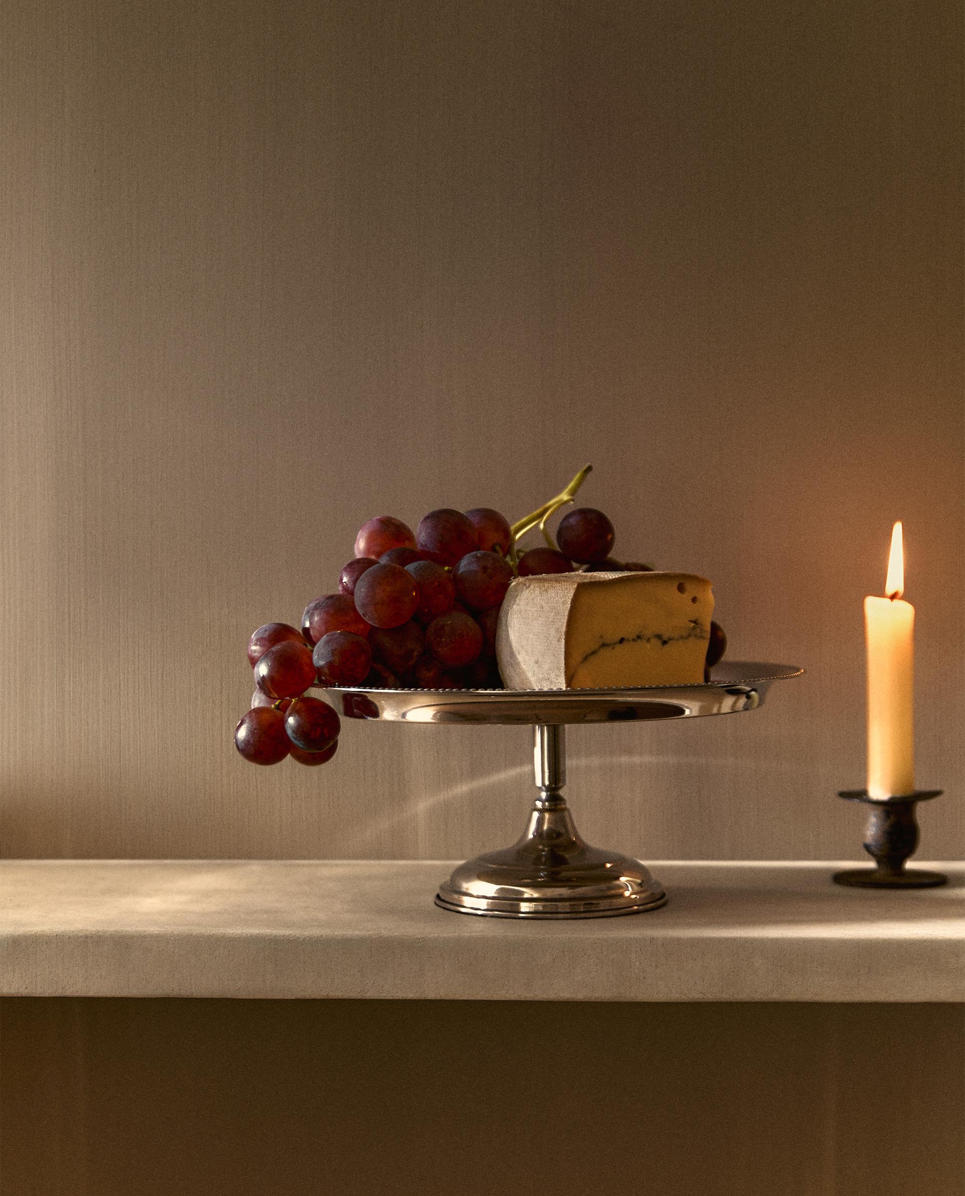 SHINY STEEL CAKE STAND AND CUTLERY | Zara Home Kuwait