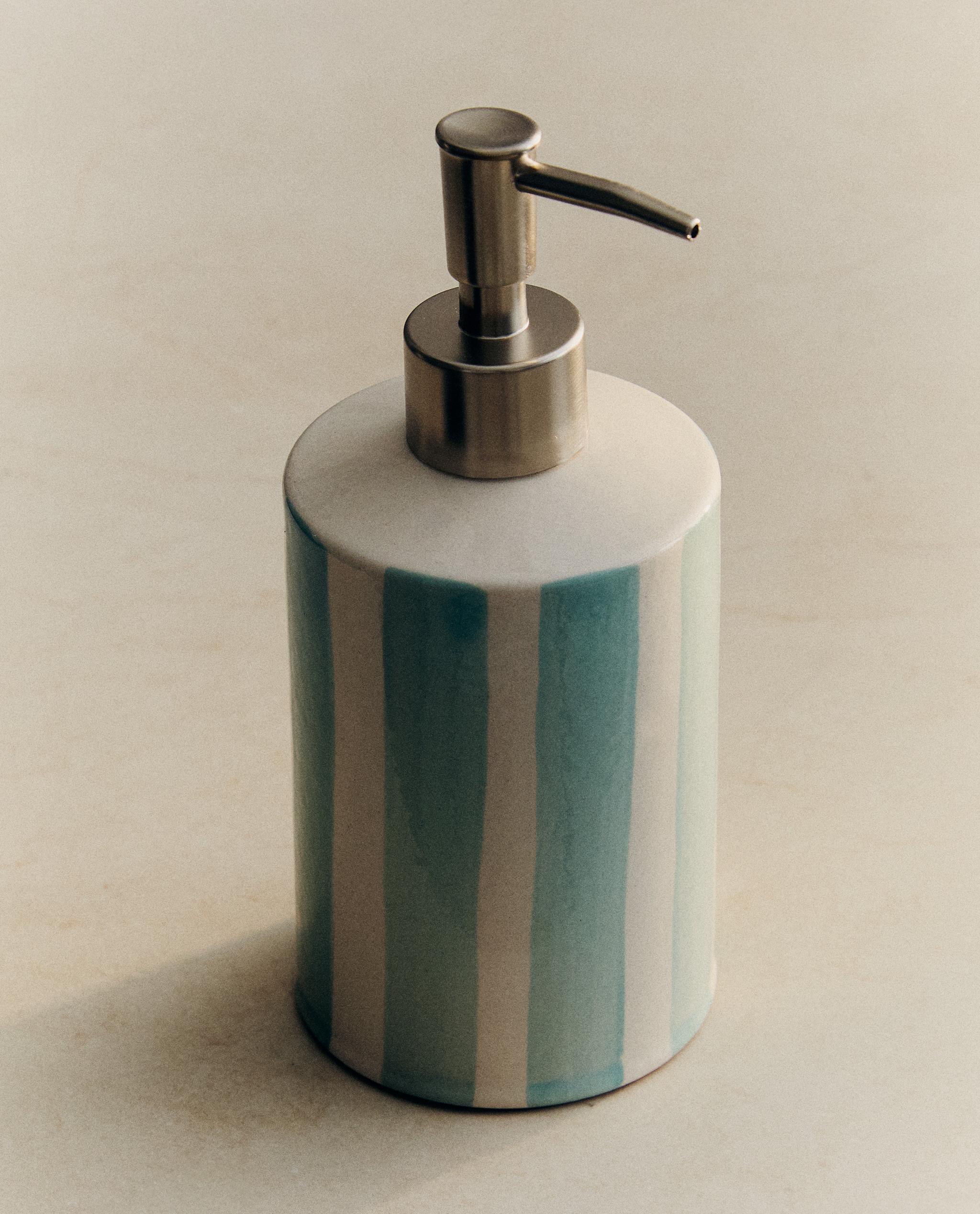 STRIPED CERAMIC SOAP DISPENSER | Zara Home Deutschland