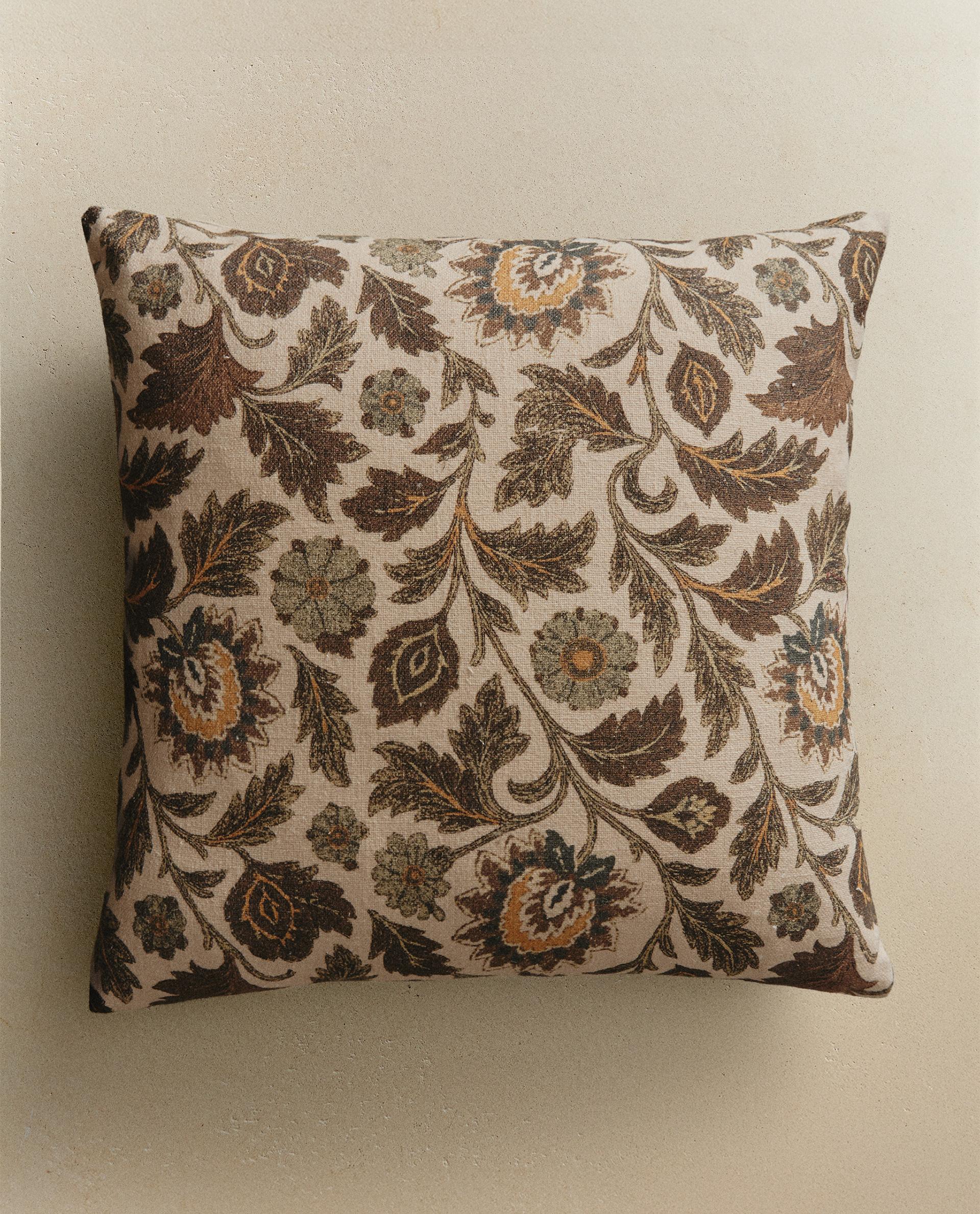 FLORAL PRINT THROW PILLOW COVER | Zara Home Canada
