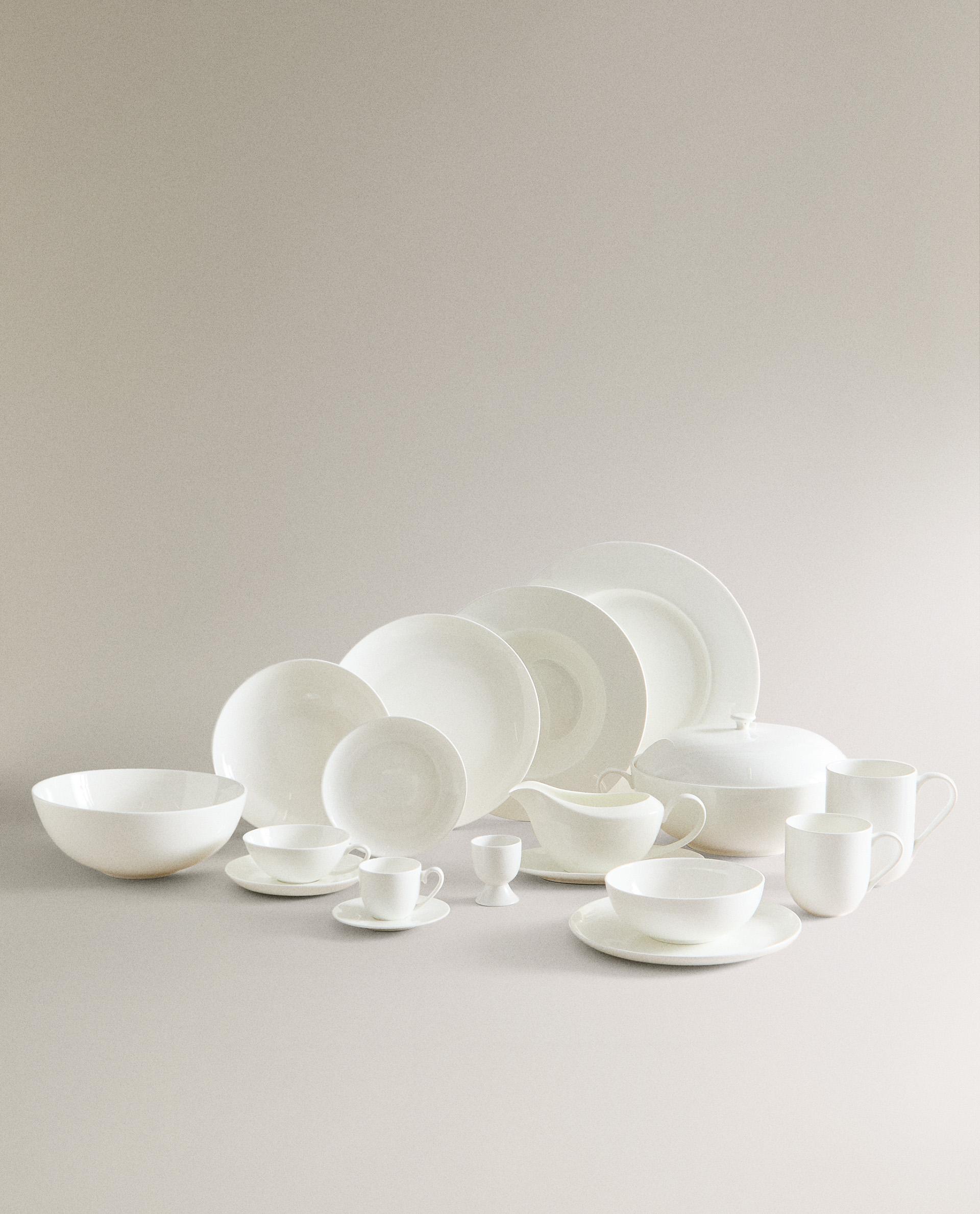 PLAIN BONE CHINA DINNER SET | Zara Home Jordan