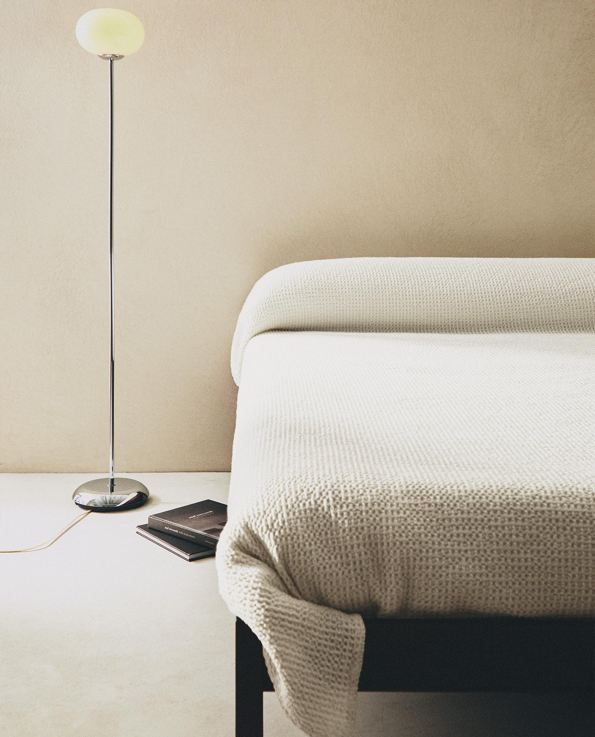 MINI WAFFLE-KNIT COTTON BEDSPREAD | Zara Home Canada