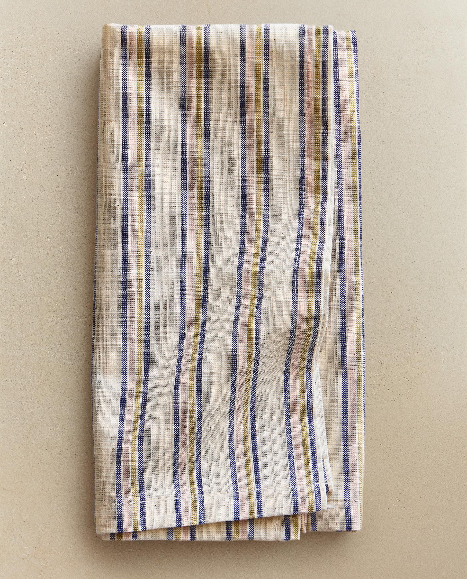 PACK OF STRIPED DYED THREAD NAPKINS (PACK OF 2) | Zara Home Monaco