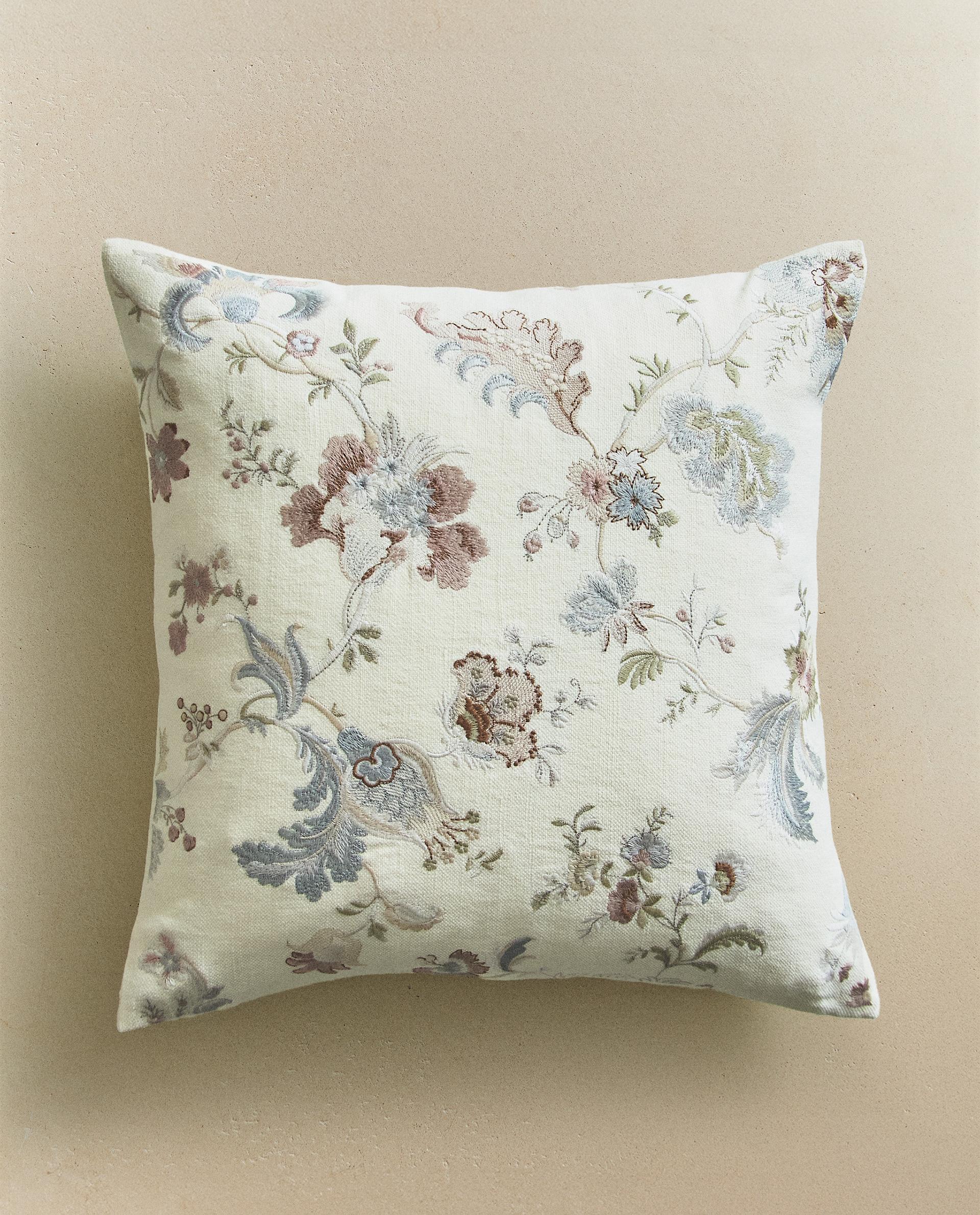 EMBROIDERED CUSHION COVER | Zara Home Saudi Arabia