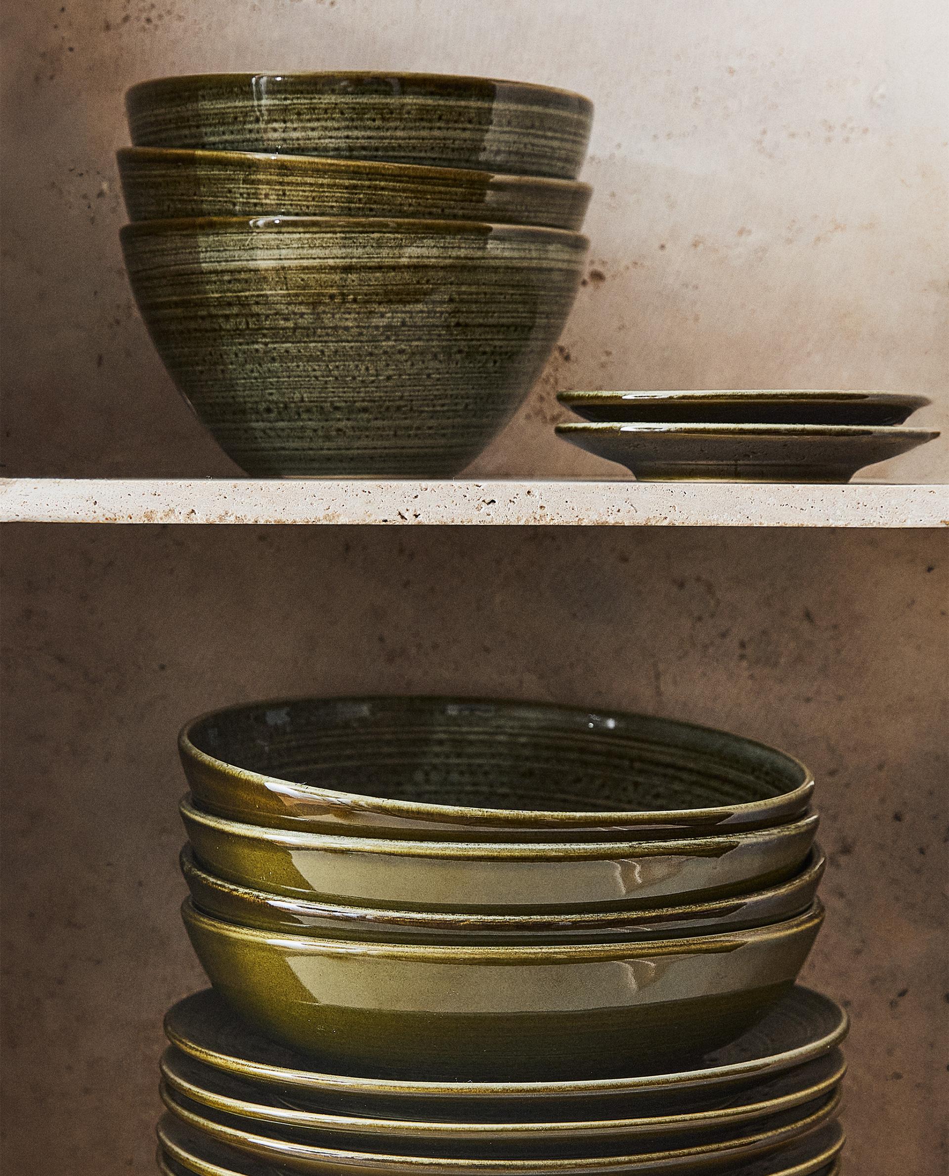 EARTHENWARE DINNER SET WITH A RAISED DESIGN - Dinner Sets - KITCHEN AND ...
