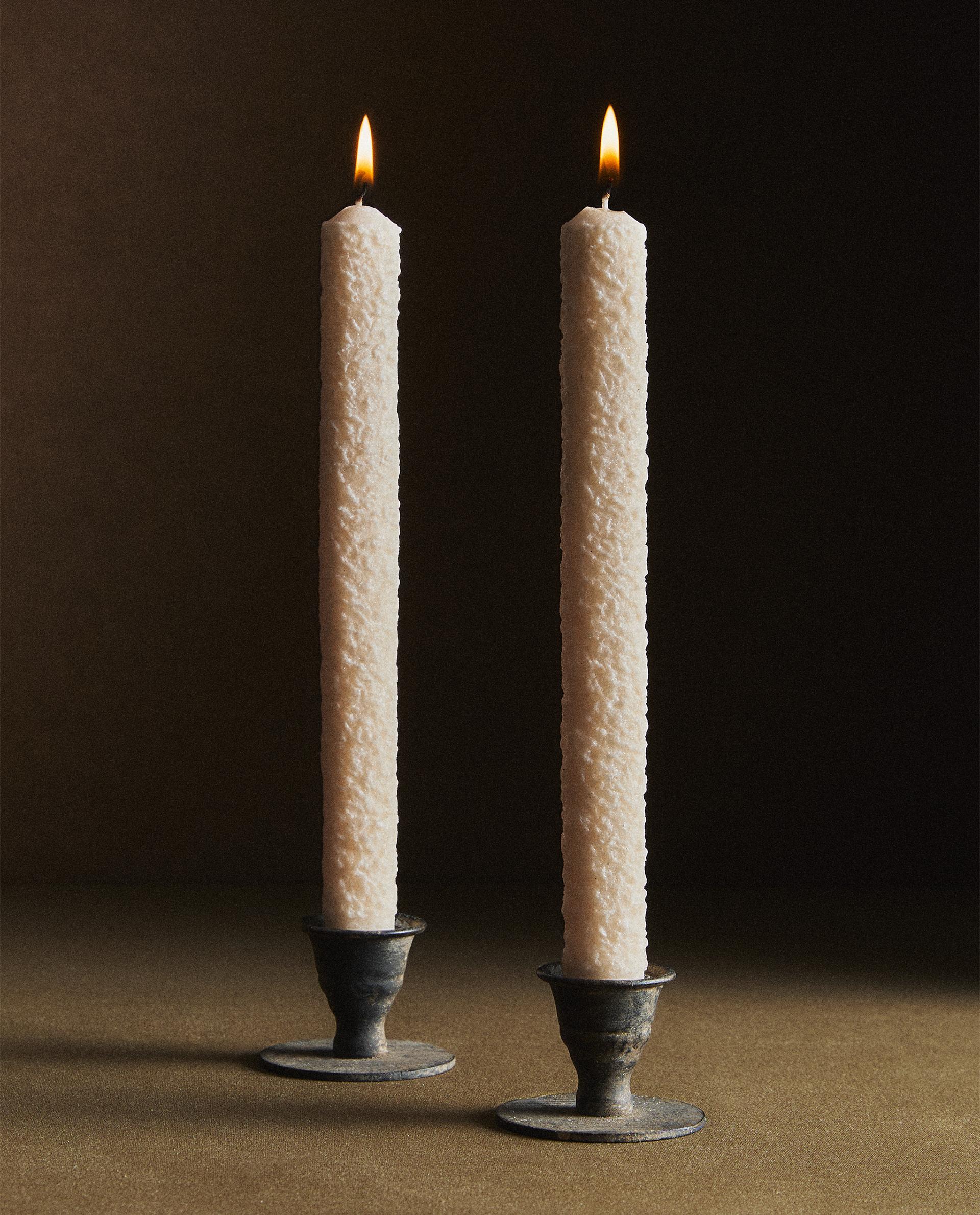 PACK VELAS CANDELABRO TEXTURA NAVIDAD (PACK DE 3) | Zara Home España