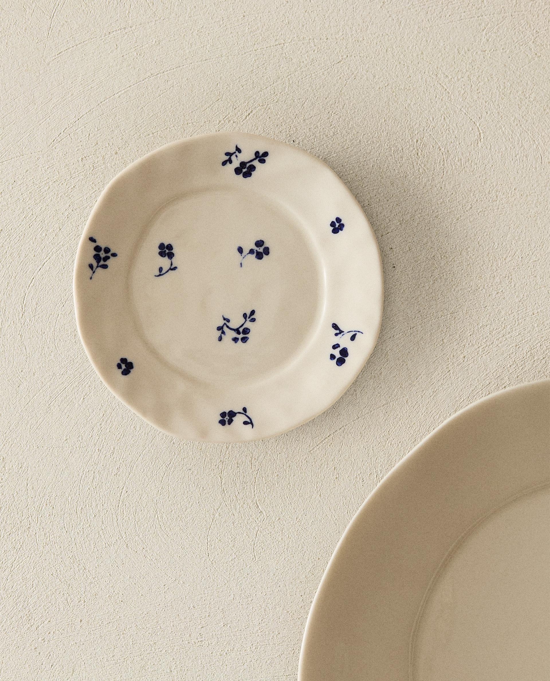 FLORAL PORCELAIN SIDE PLATE | Zara Home Ελλάδα / Greece