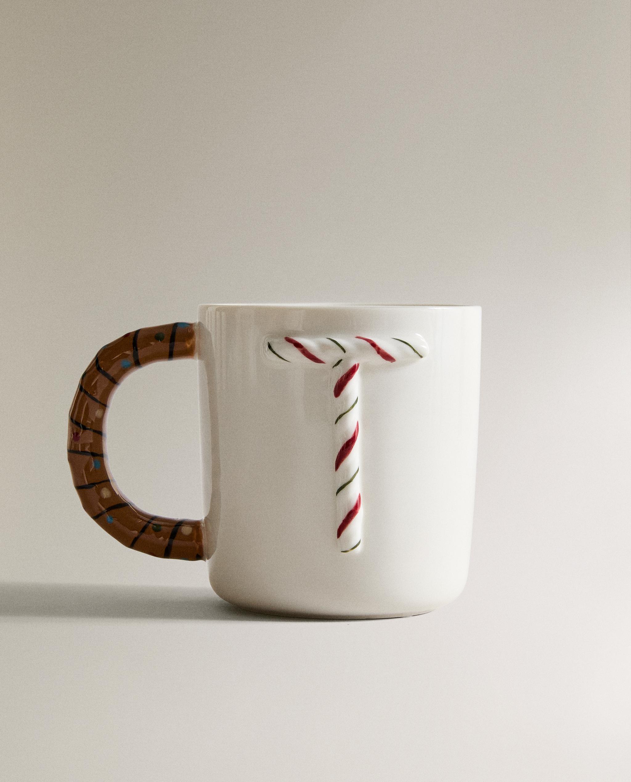 VAIKIŠKAS KALĖDINIS AKMENS MASĖS PUODELIS SU „T“ RAIDE | Zara Home ...