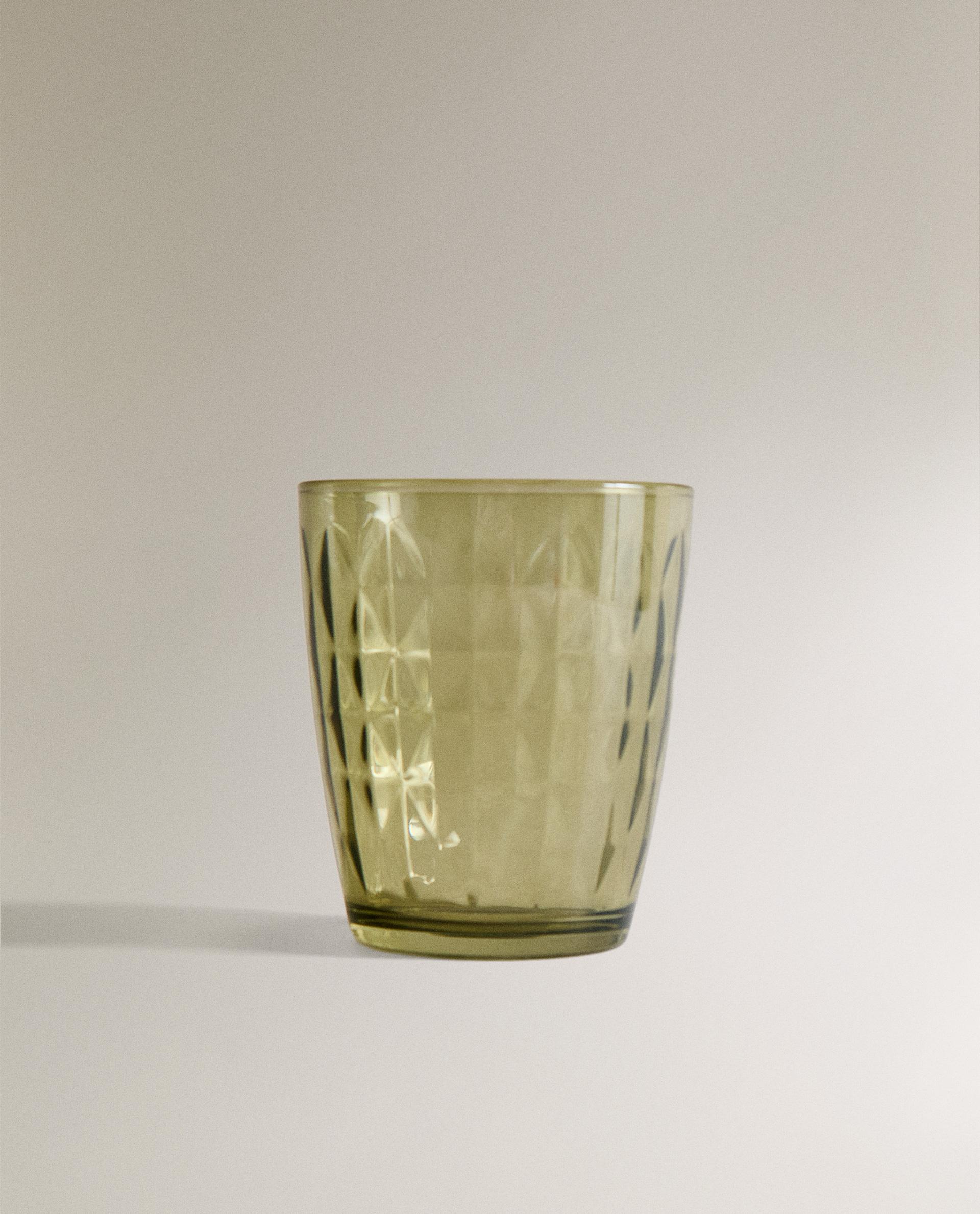 BICCHIERE VETRO RILIEVO | Zara Home Italia